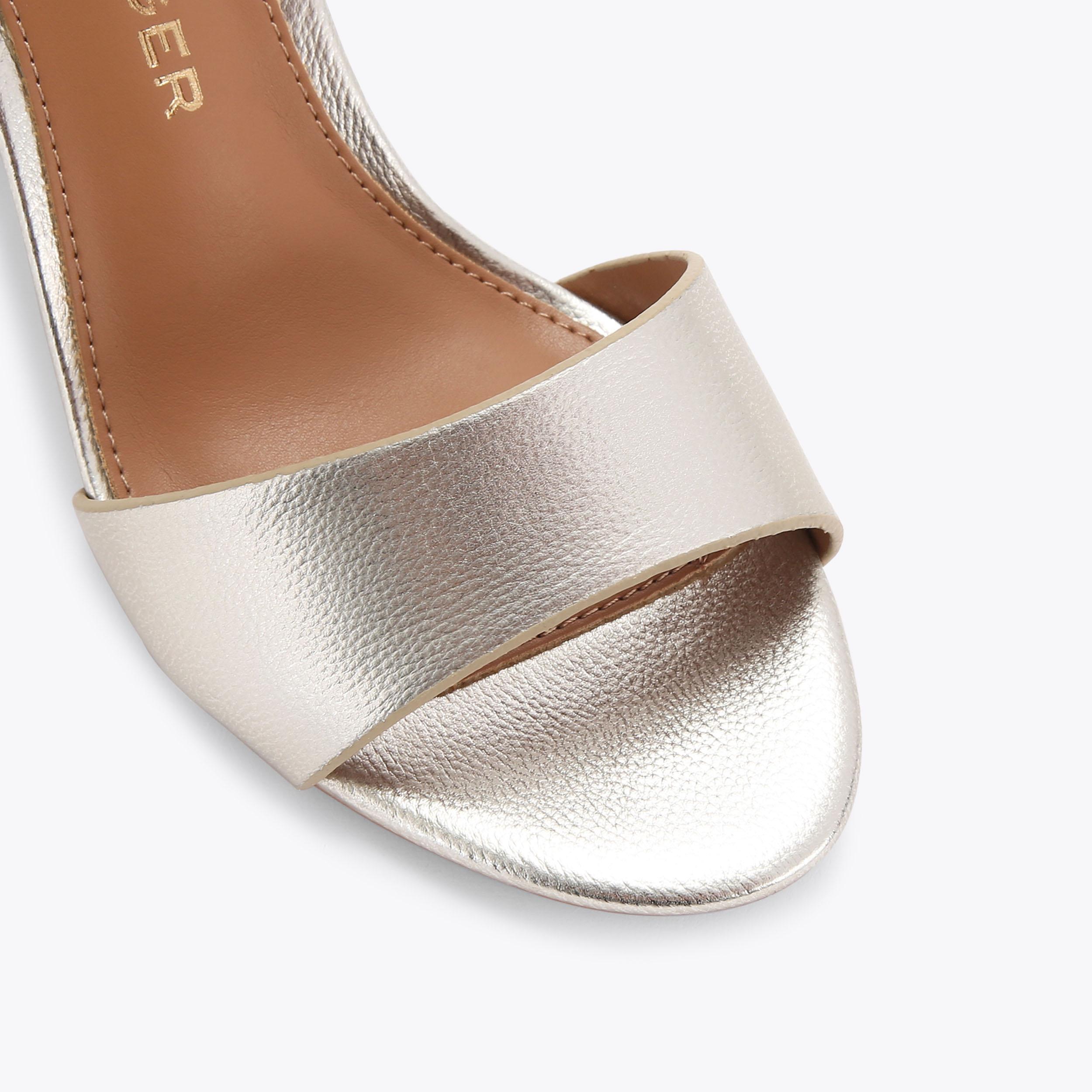SUTTON2 Gold Block Heel by KG KURT GEIGER
