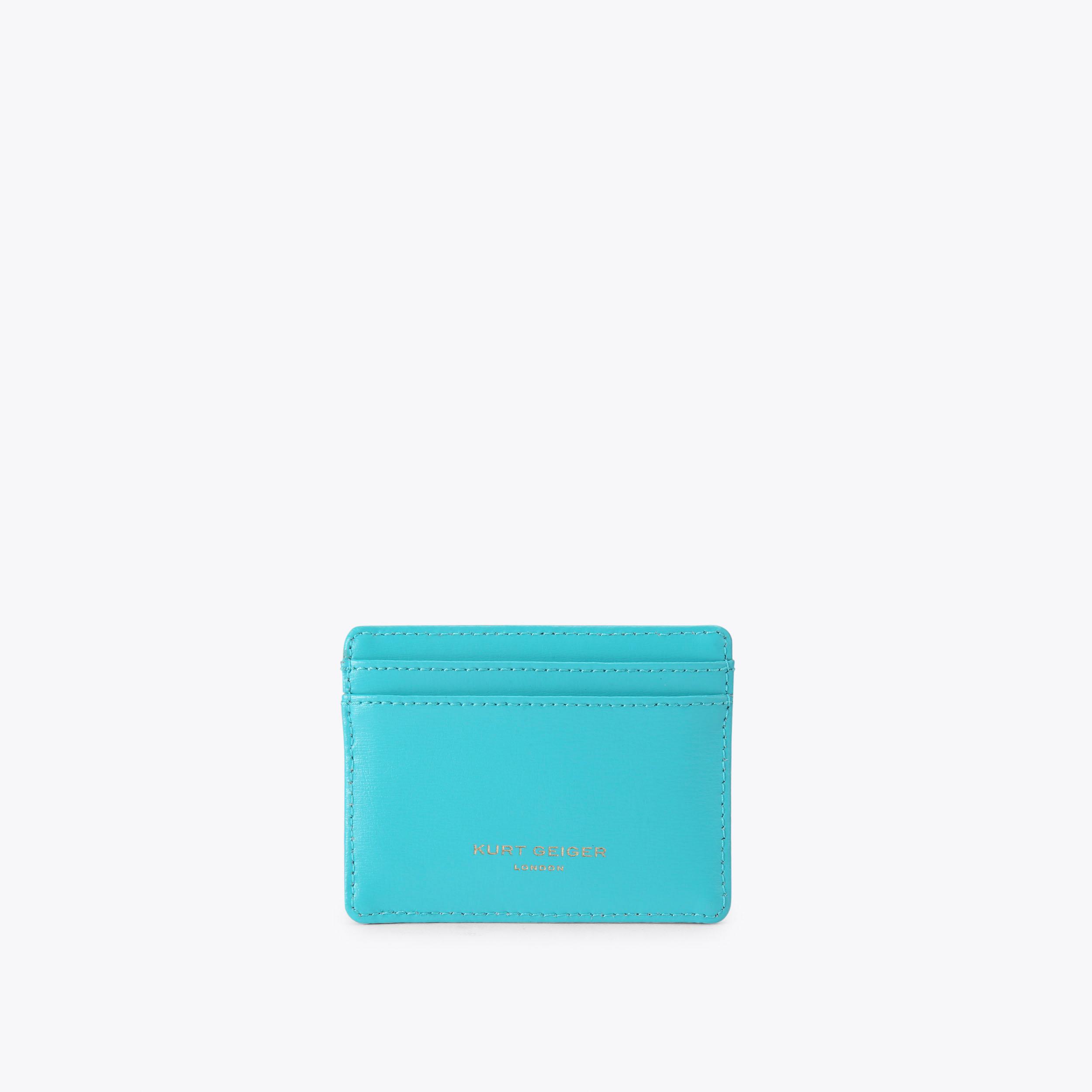 CHELSEA CARD HOLDER Turquoise Card Holder by KURT GEIGER LONDON