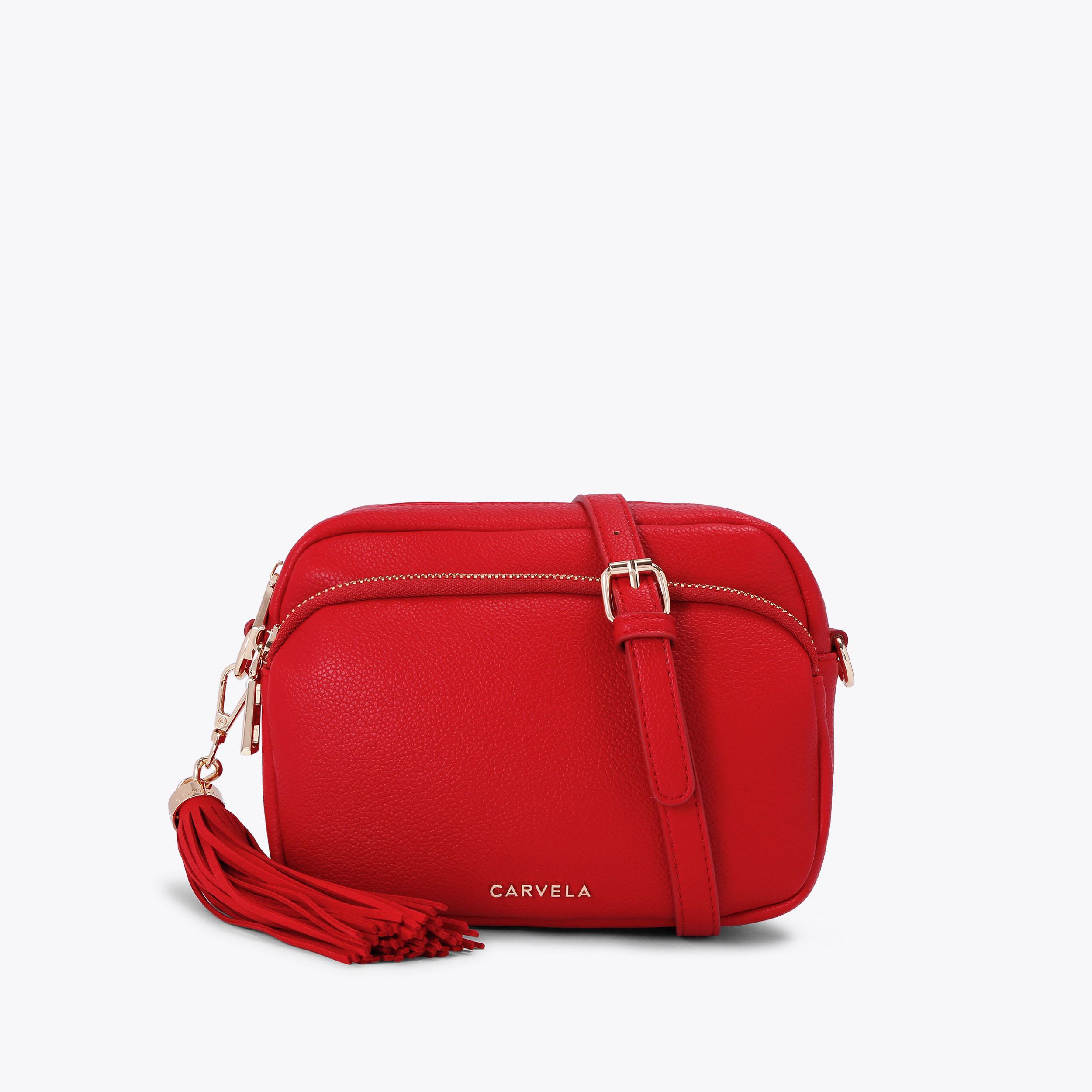 COMO CROSSBODY Red Cross Body Bag by CARVELA