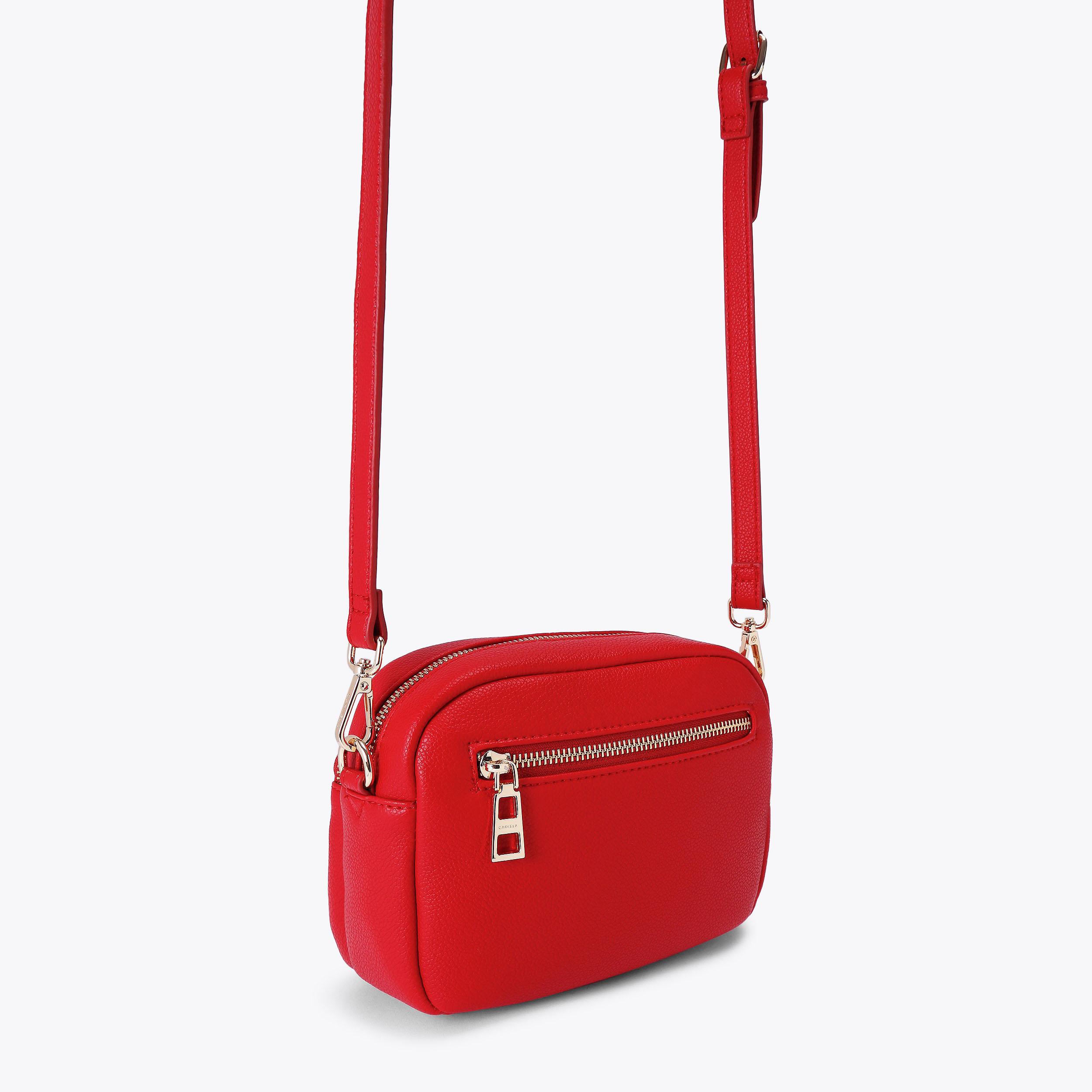 COMO CROSSBODY Red Cross Body Bag by CARVELA