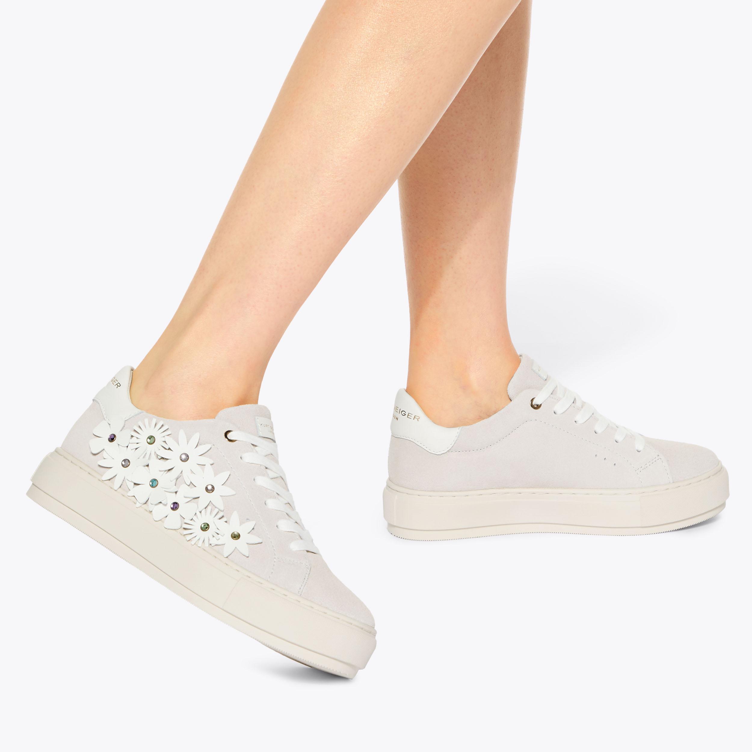 LANEY FLOWER Floral Lace Up Sneaker by KURT GEIGER LONDON