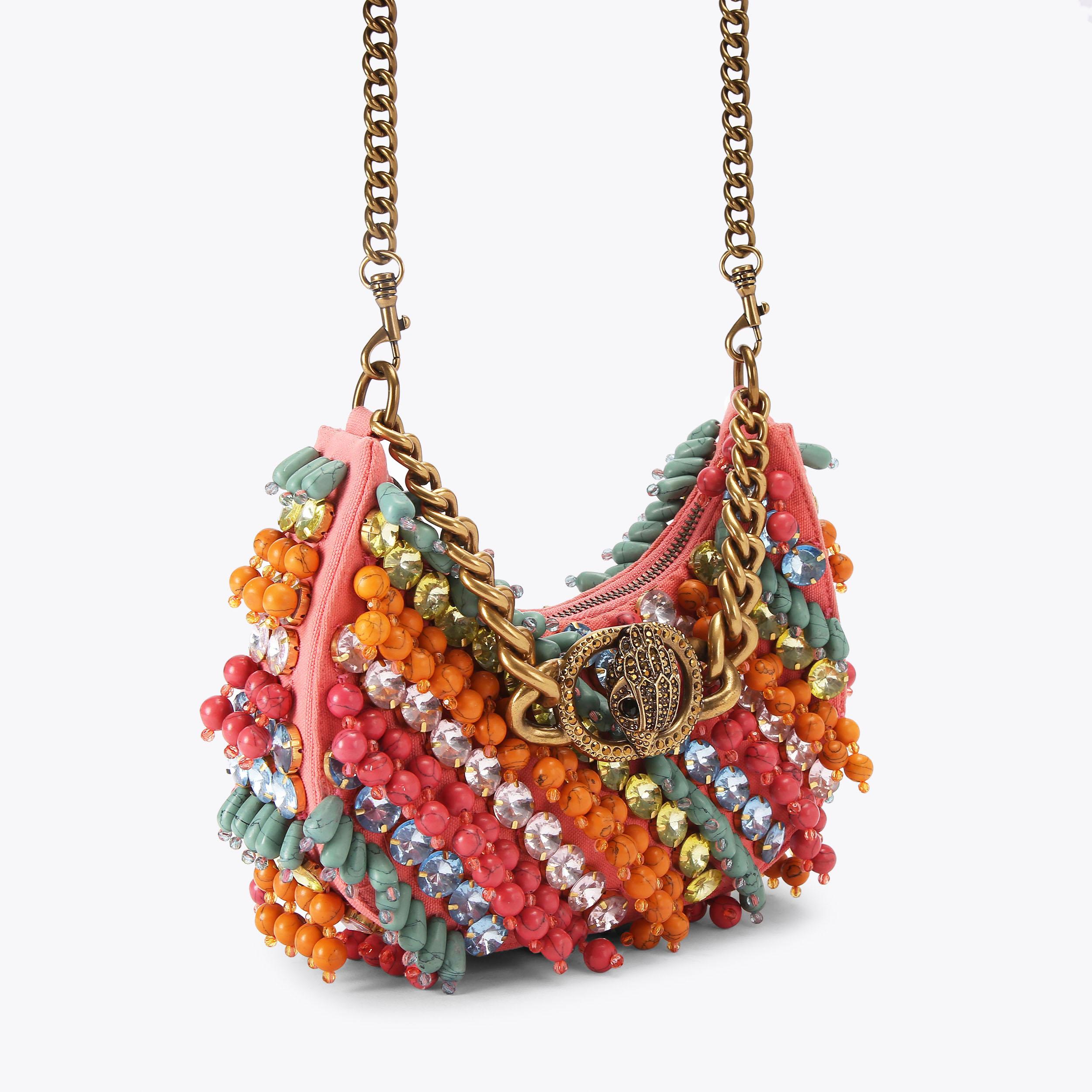 SM CHELSEA CHAIN HOBO Beaded Shoulder Bag by KURT GEIGER LONDON