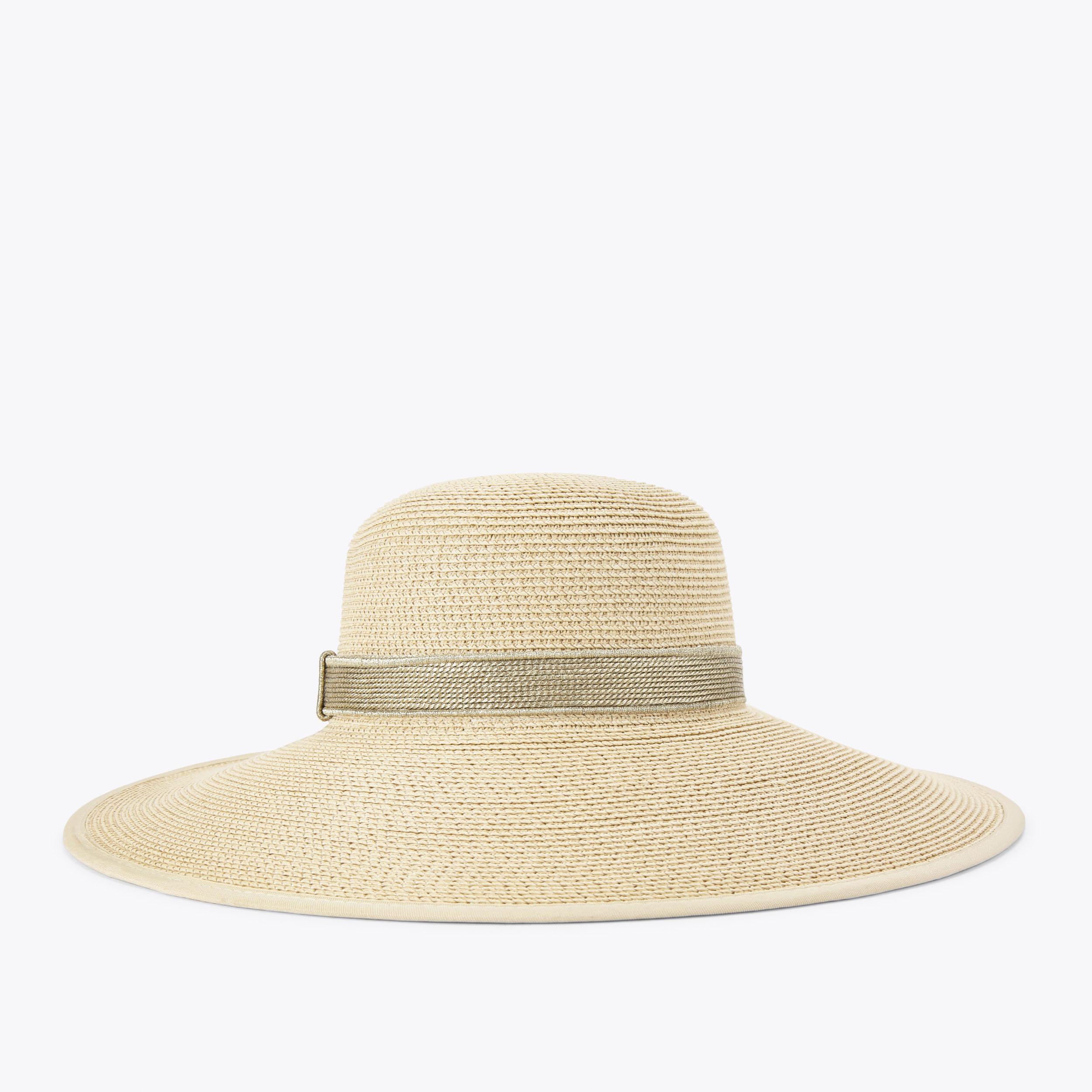 GALA RAFFIA HAT Woven Raffia Wide Brim Hat by CARVELA