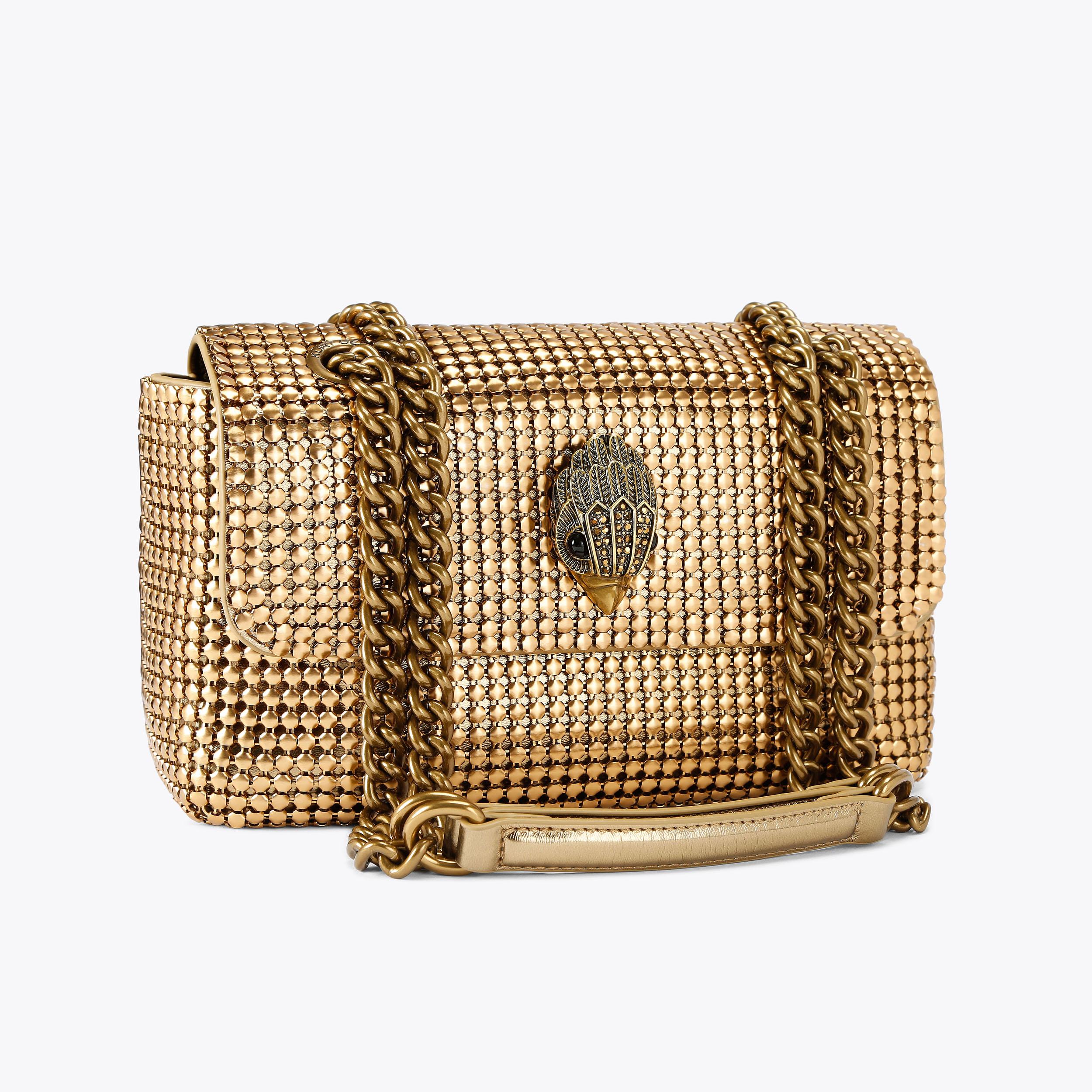 KENSINGTON CHAINMAIL Bronze Chainmail Shoulder Bag by KURT GEIGER LONDON