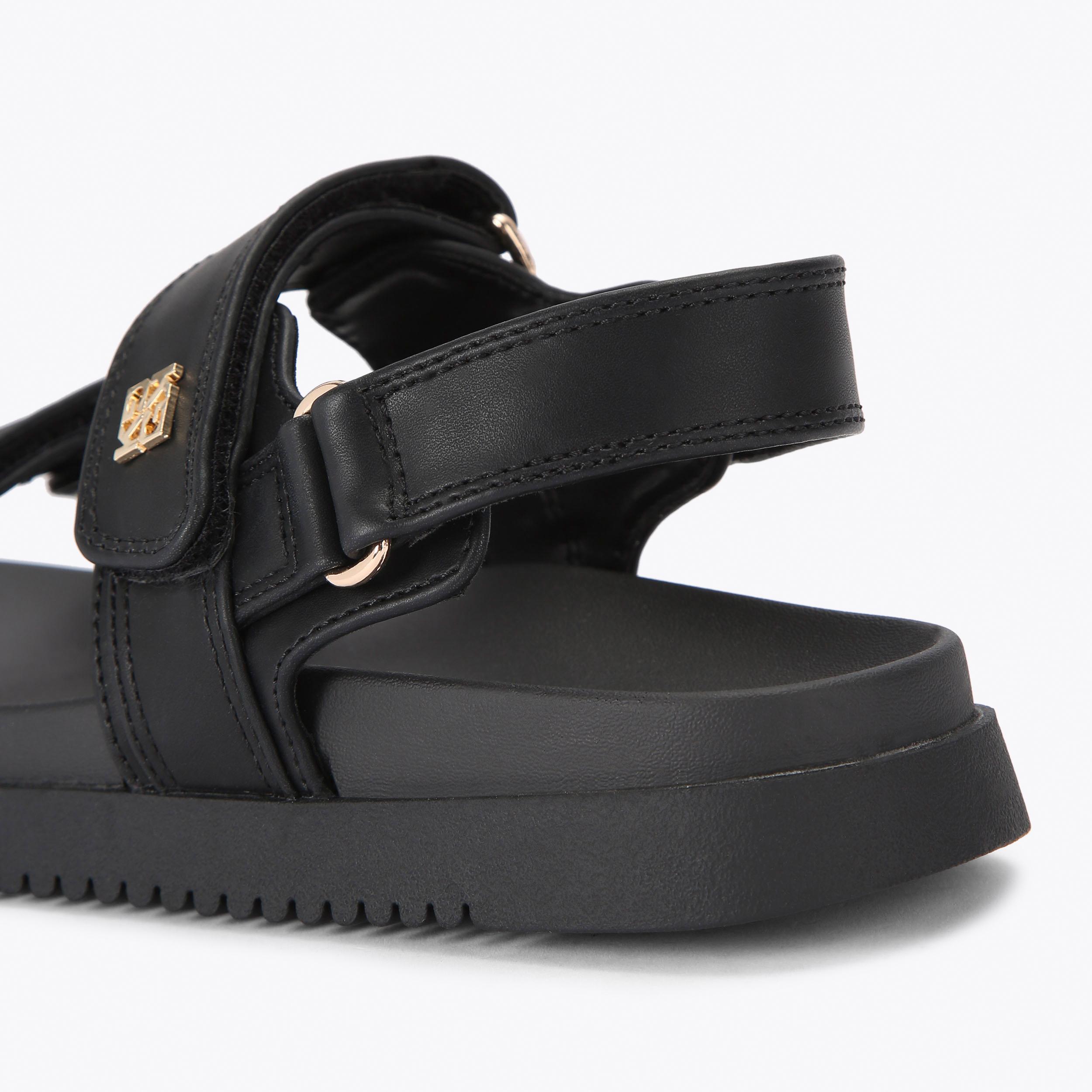 RORY2 Black Velcro Sandals by KG KURT GEIGER