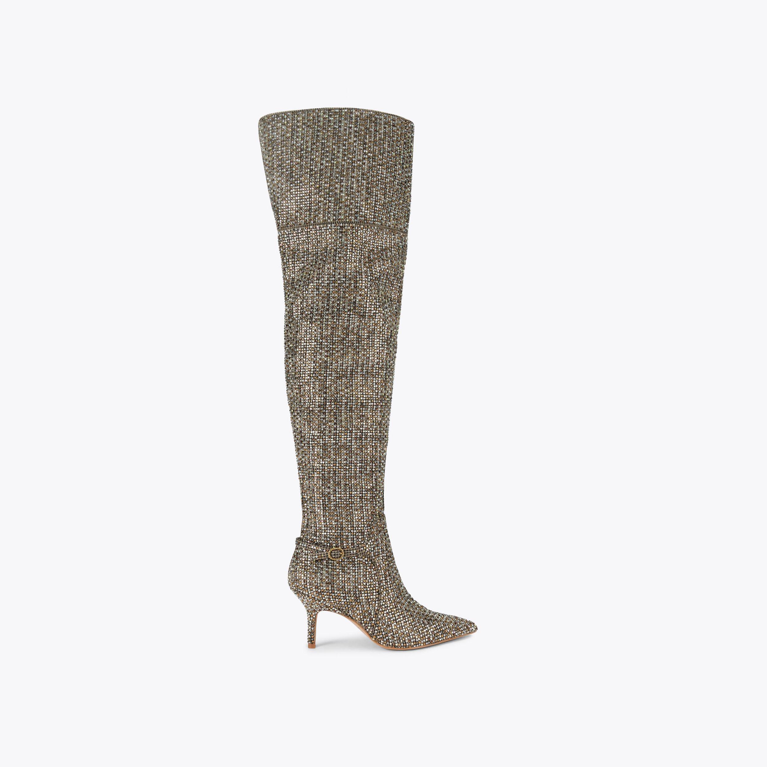 MAYFAIR POINT OTK BOOT Iridescent Point Knee High Boot by KURT GEIGER ...