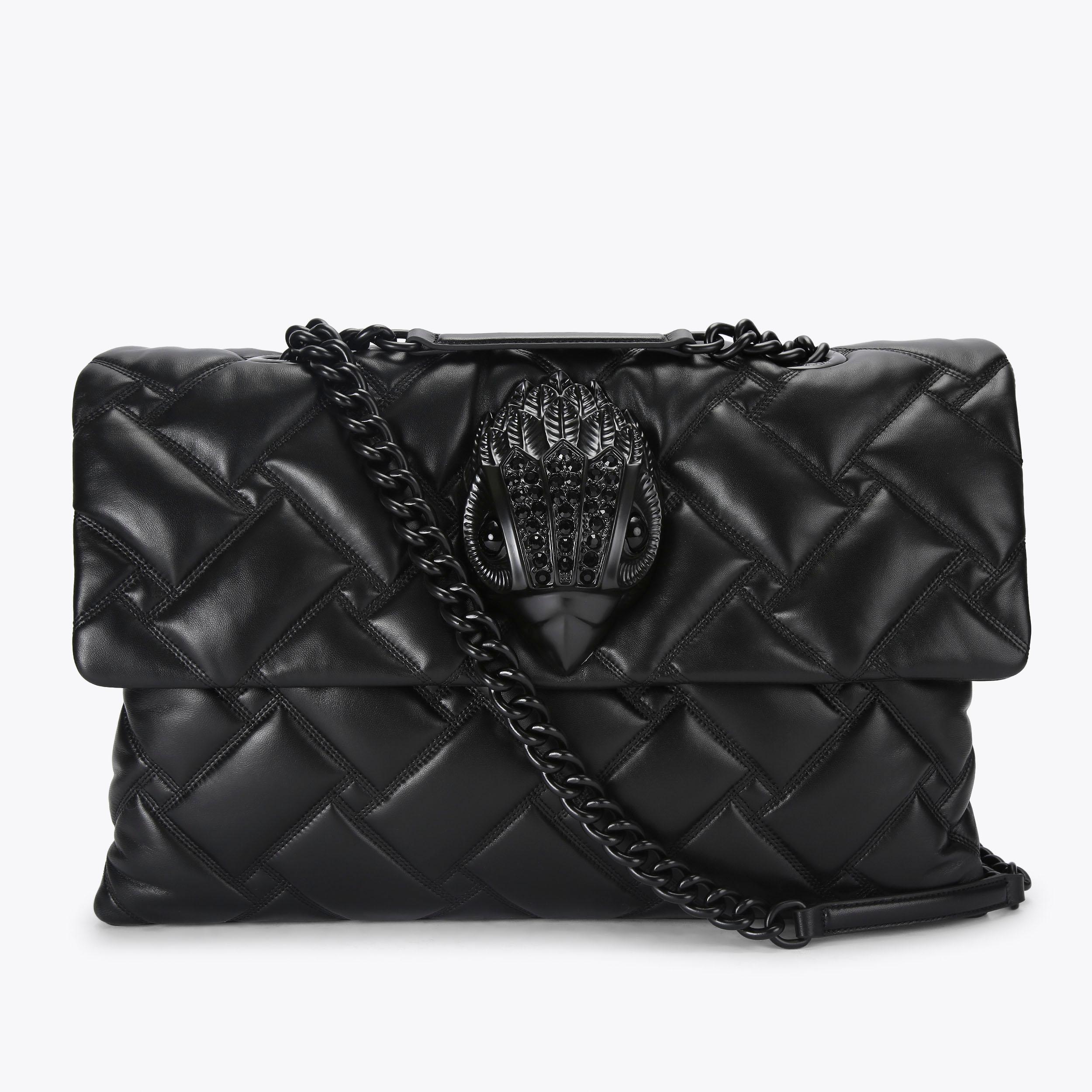 MACRO KENSINGTON DR Black Drench Shoulder Bag by KURT GEIGER LONDON