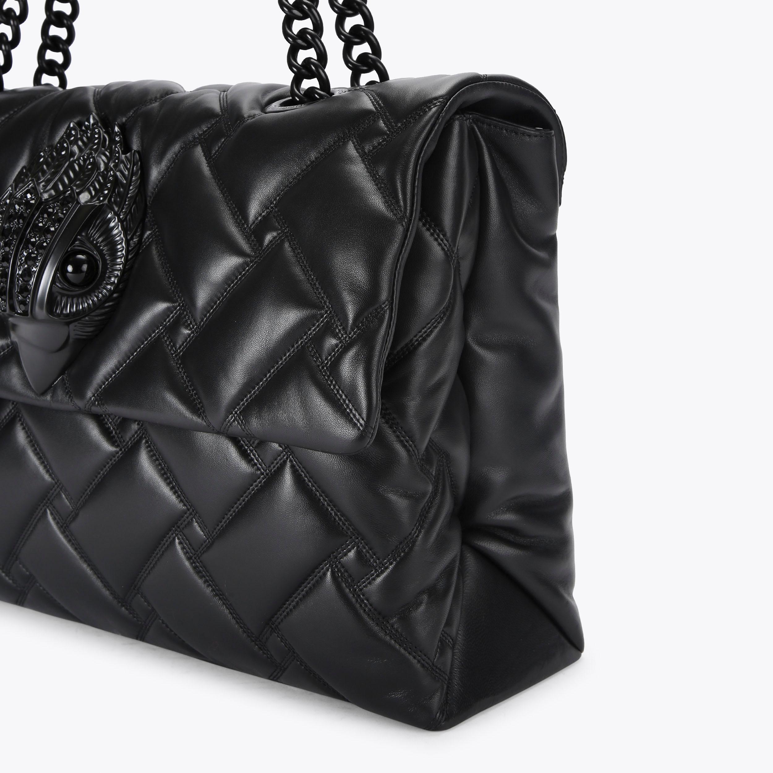 MACRO KENSINGTON DR Black Drench Shoulder Bag by KURT GEIGER LONDON