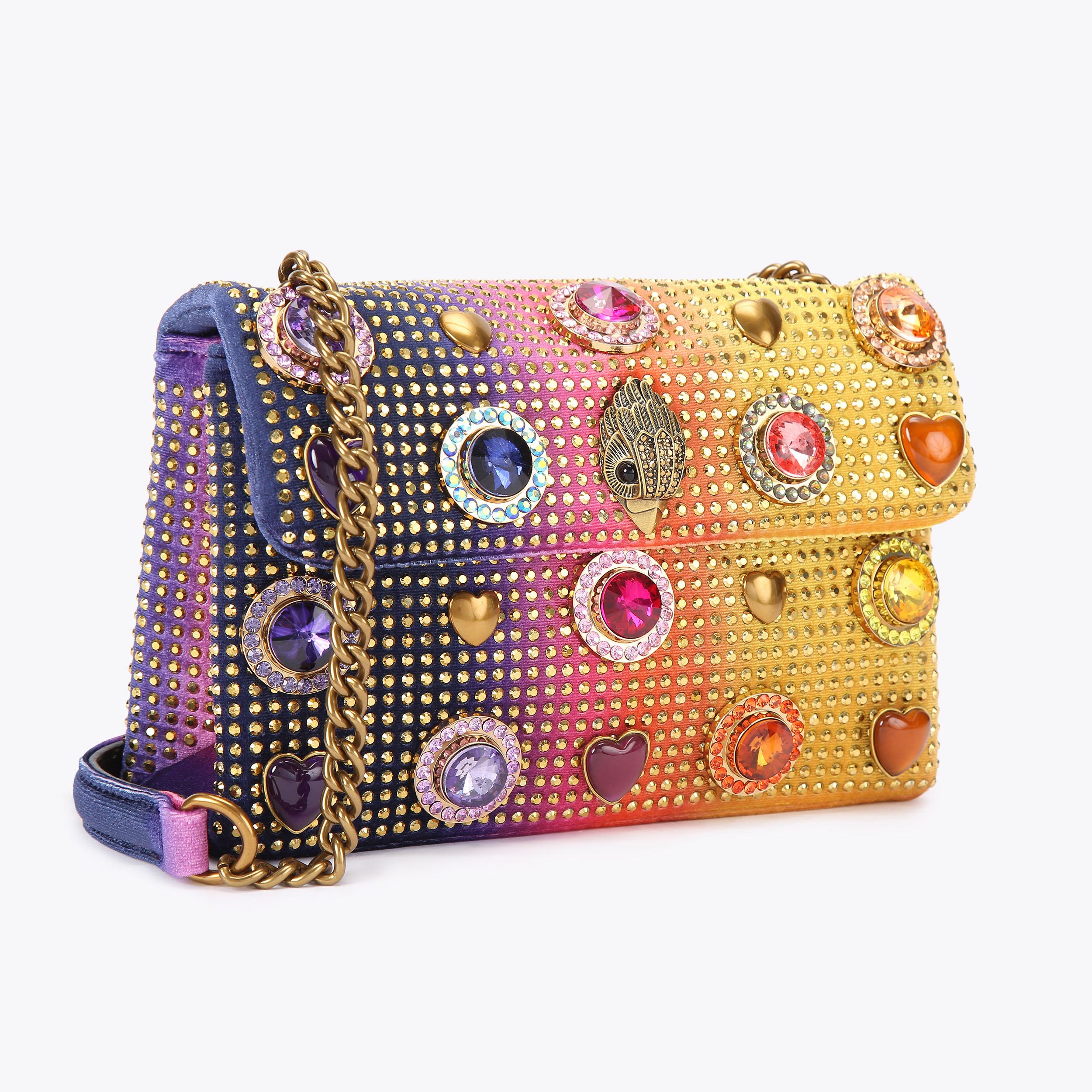 MD KENSINGTON GEM Medium Velvet Crystal Kensington by KURT GEIGER LONDON