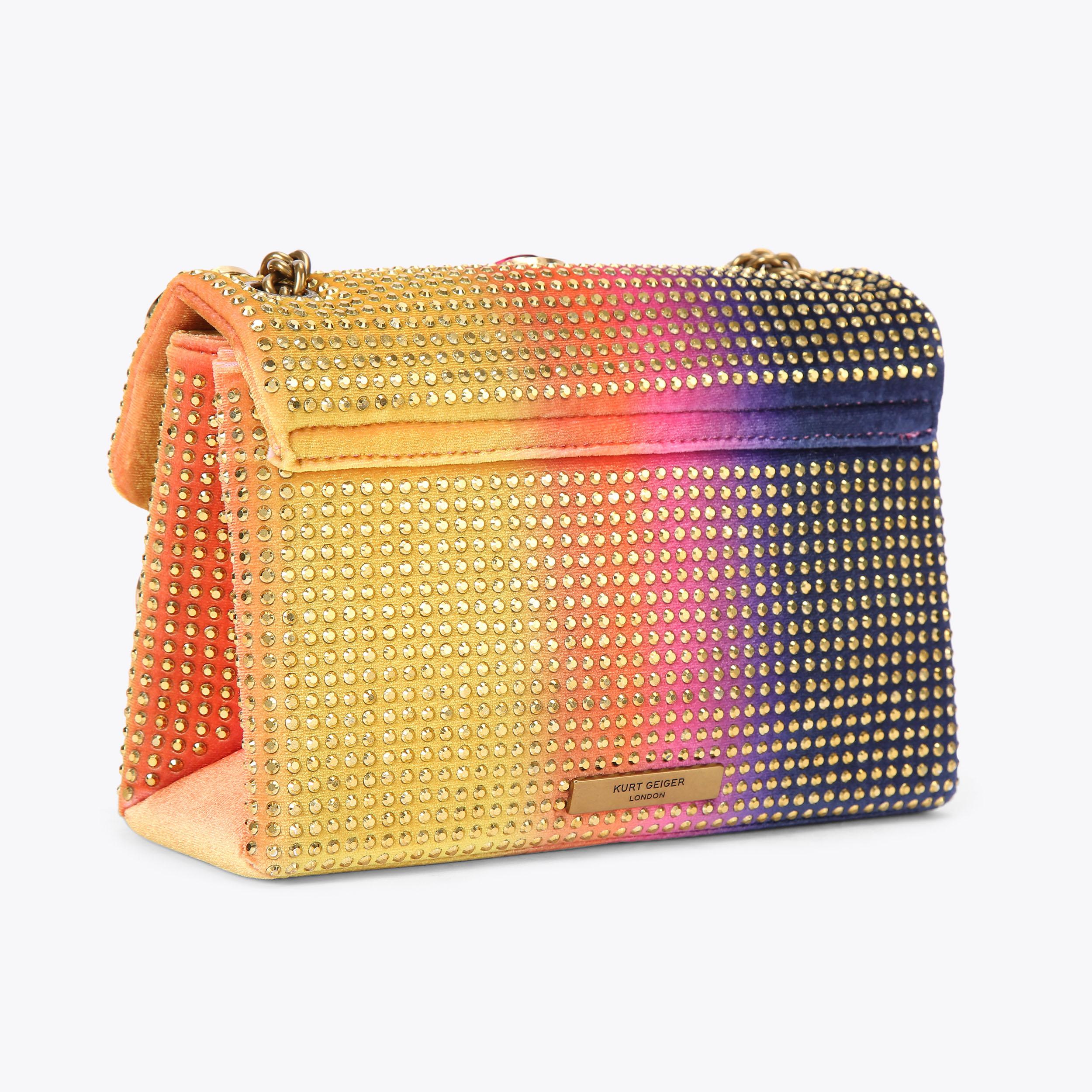 MD KENSINGTON GEM Medium Velvet Crystal Kensington by KURT GEIGER LONDON