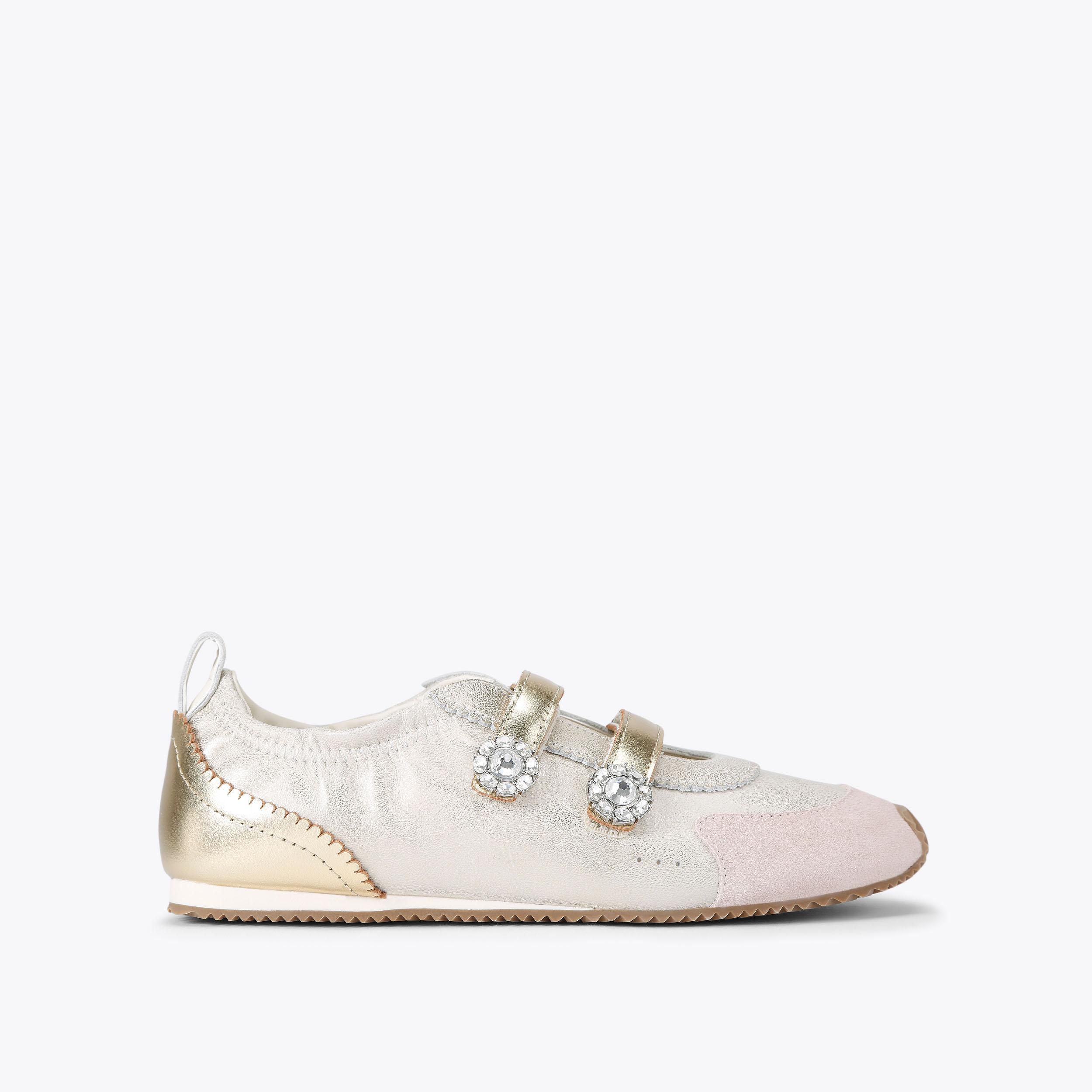 ISLINGTON MARY JANE White Velcro Mary Jane by Kurt Geiger London