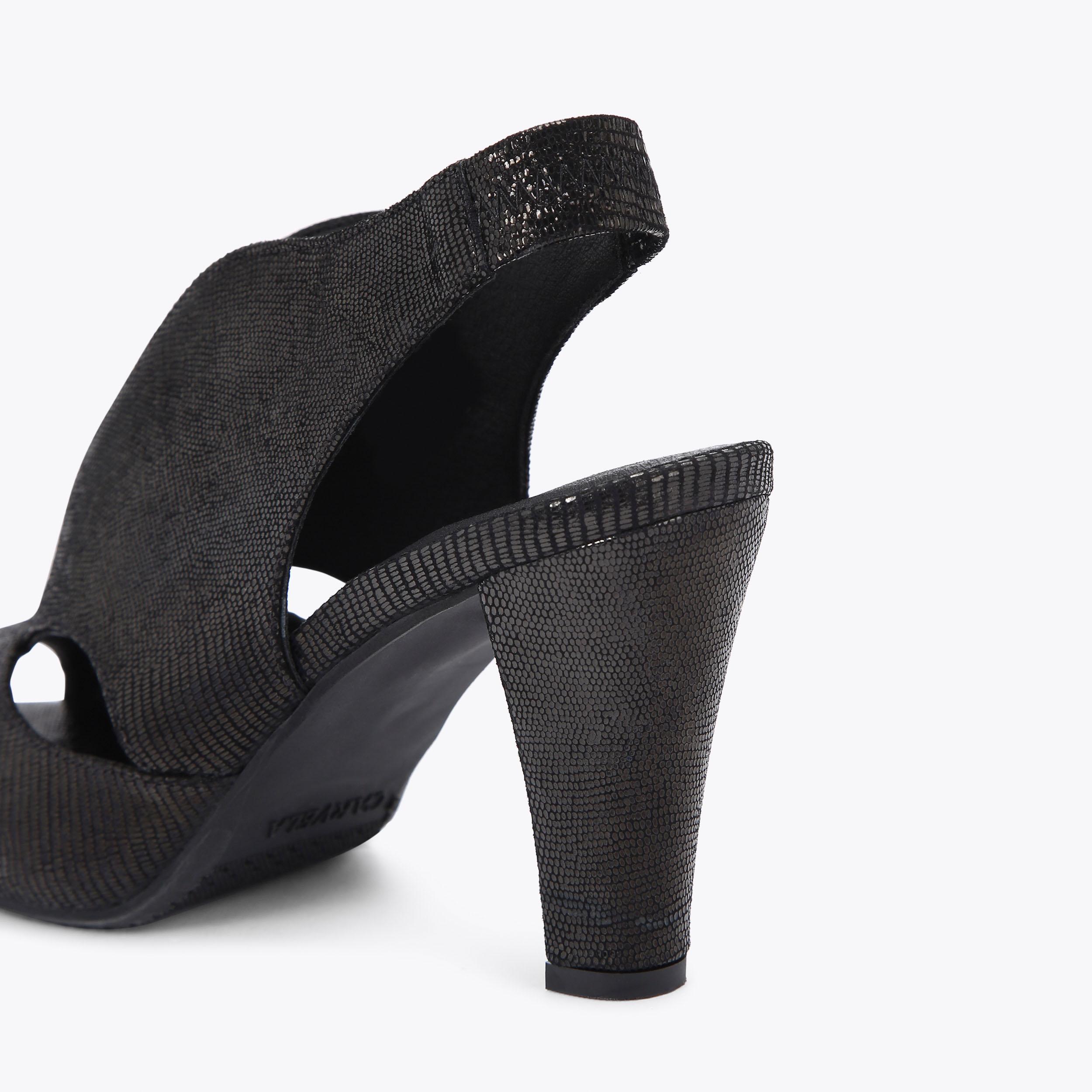 ARABELLA Black suede slingback heels by CARVELA COMFORT