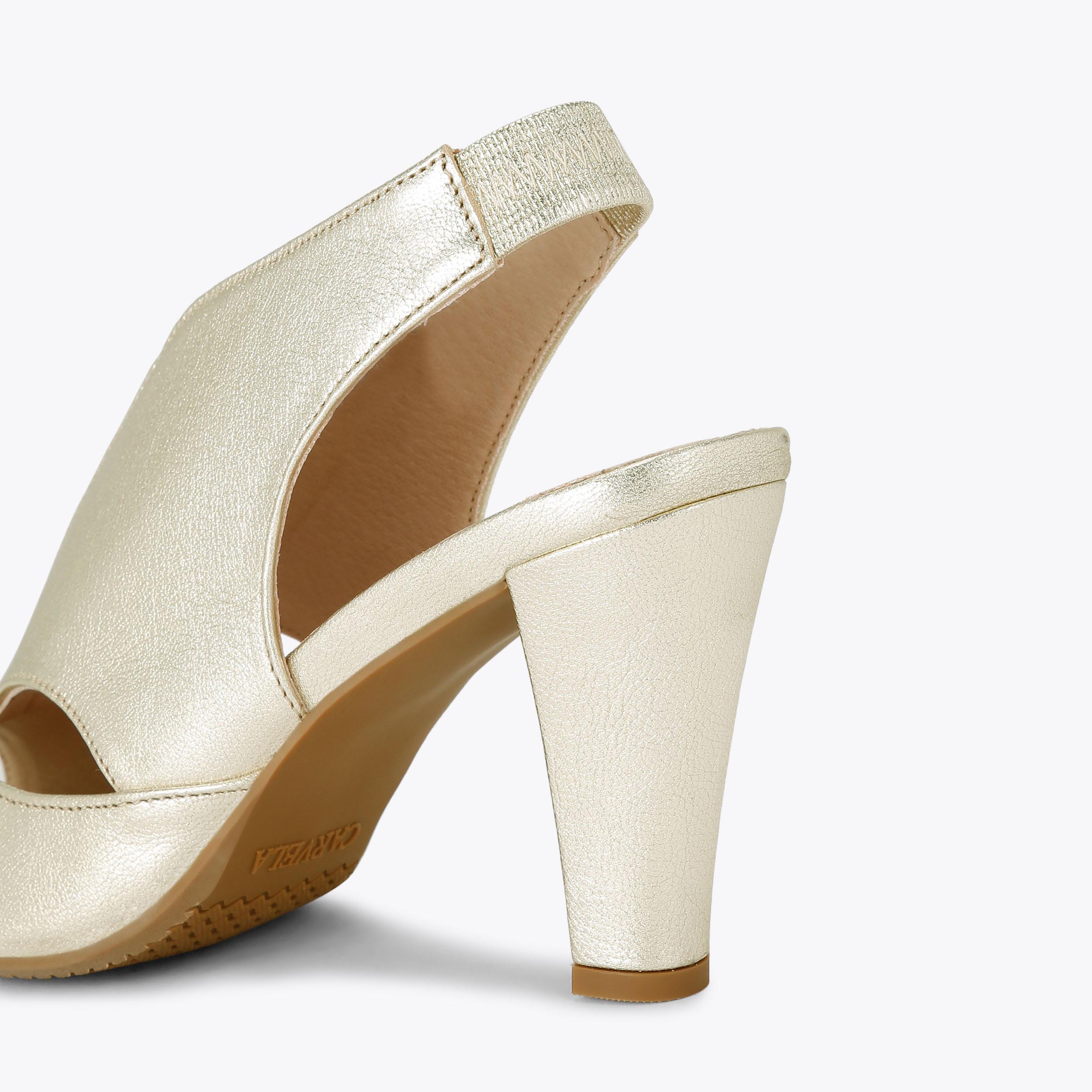 ARABELLA Gold Block Heel by CARVELA COMFORT