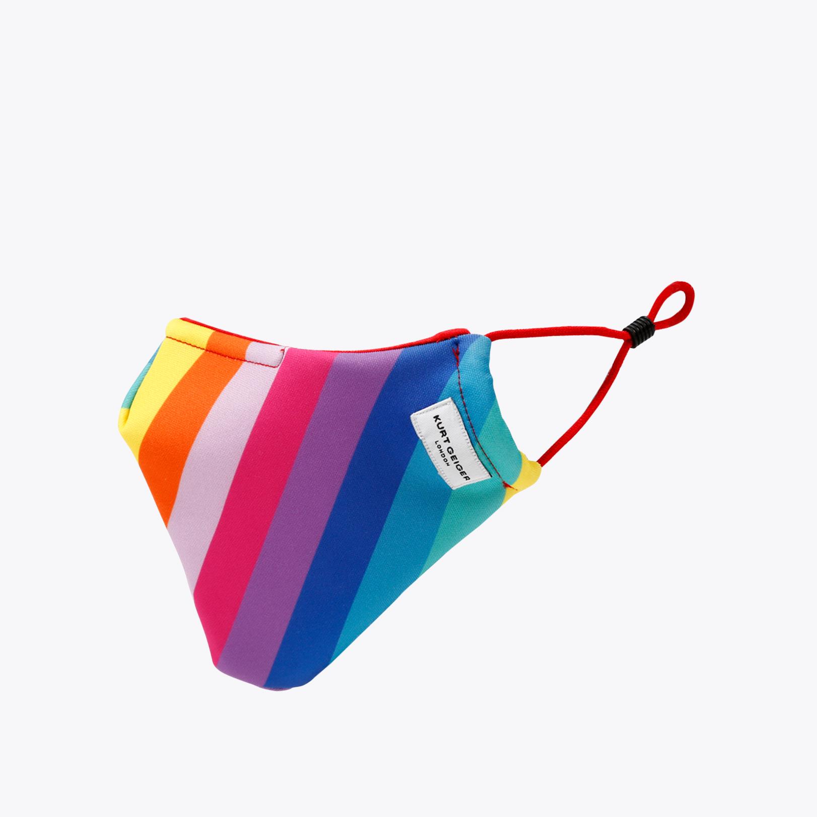RAINBOW MASK Rainbow Face Mask by KURT GEIGER LONDON