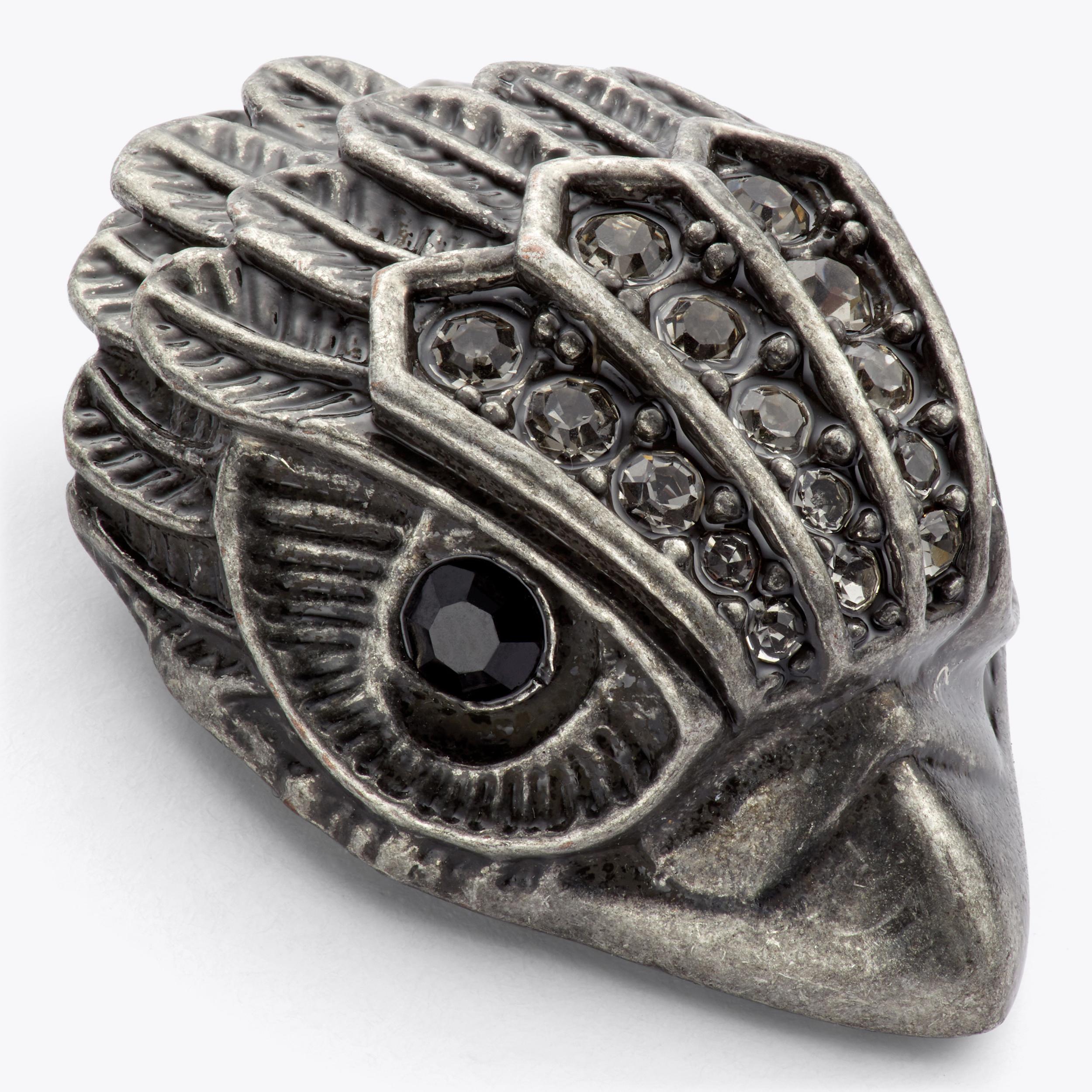 EAGLE SM STUDS Gunmetal Eagle Head Stud Earrings by KURT GEIGER LONDON