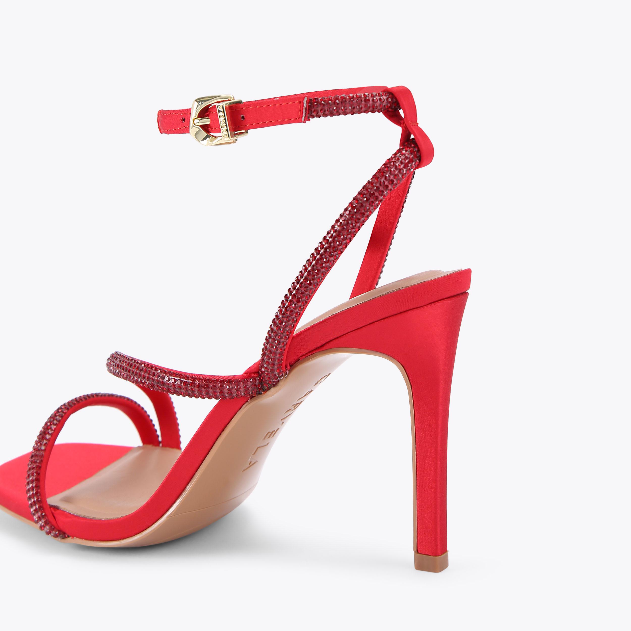 PAPARAZZI Red Crystal Jewel Heel by CARVELA