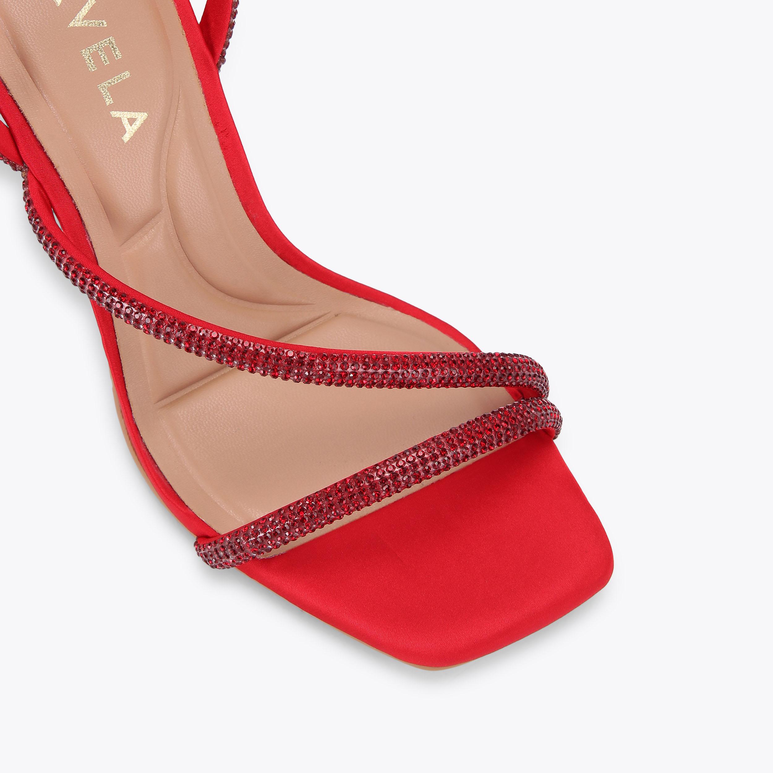 PAPARAZZI Red Crystal Jewel Heel by CARVELA