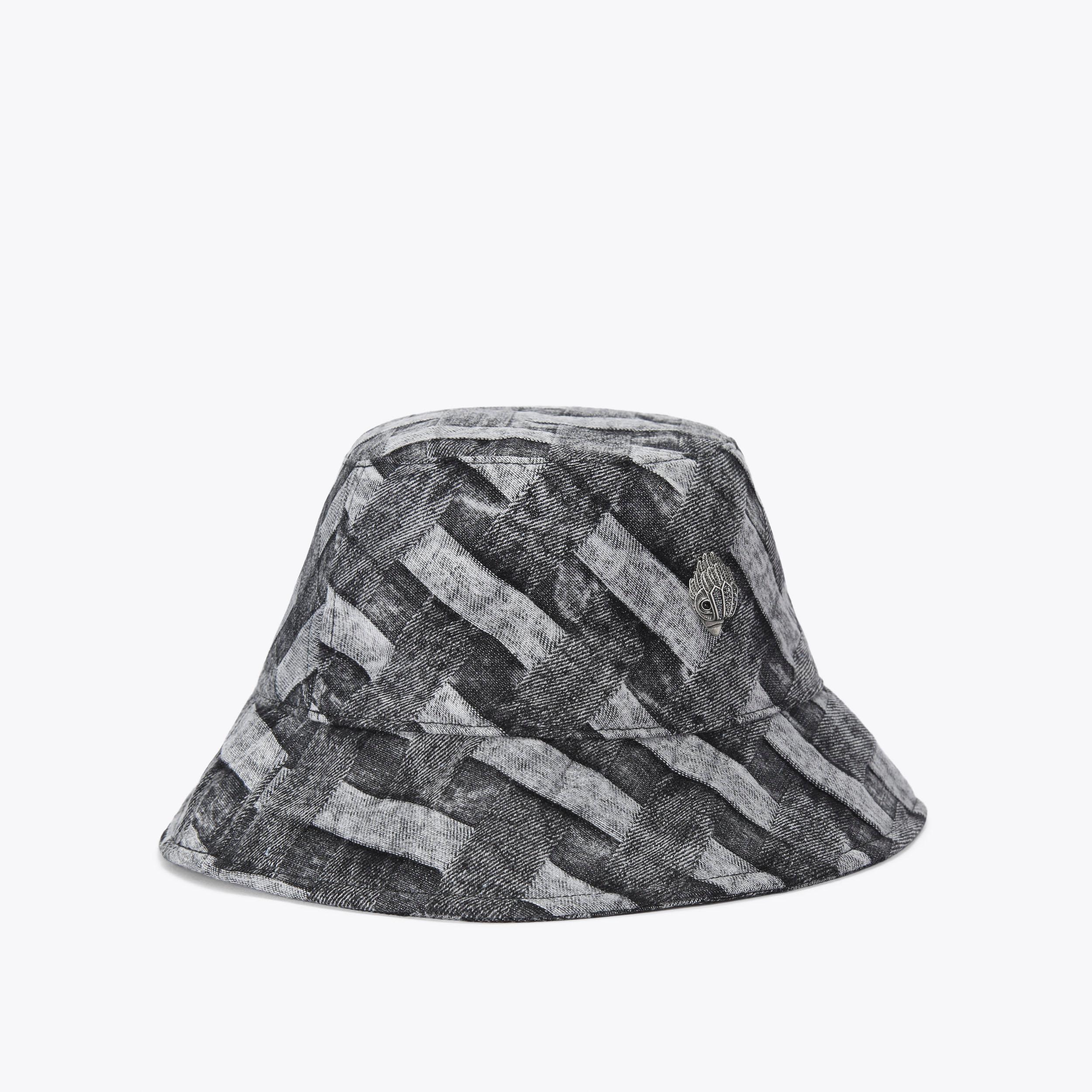 KENSINGTON BUCKET HAT Dark Denim Bucket Hat by KURT GEIGER LONDON