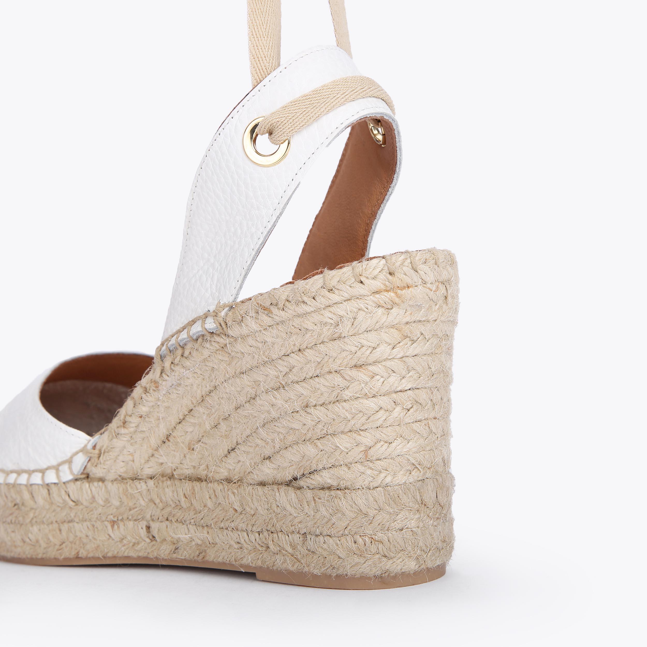 SPRITZ TIE White Rope Detail Sandals by CARVELA COMFORT