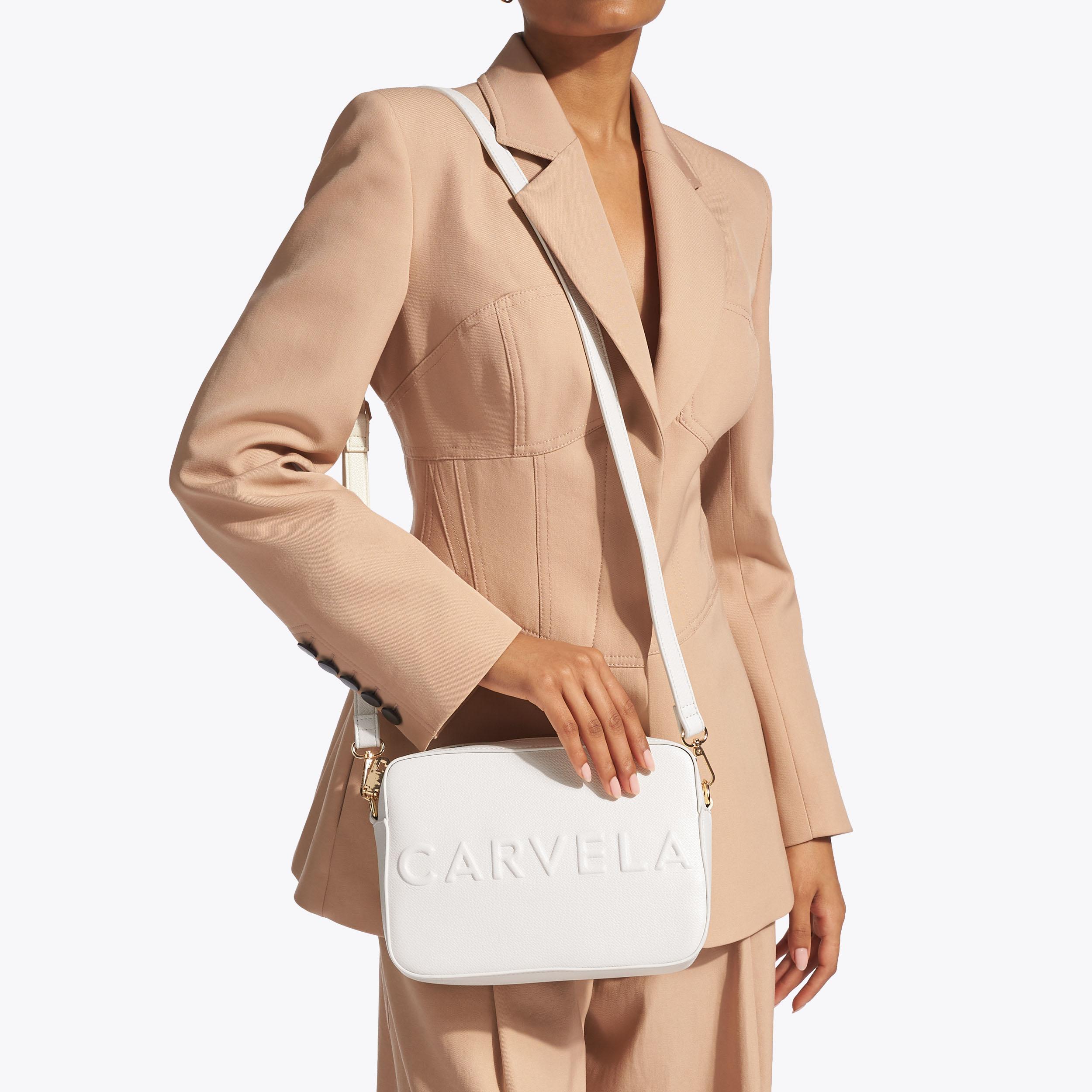 FRAME X BODY White Cross Body Bag by CARVELA