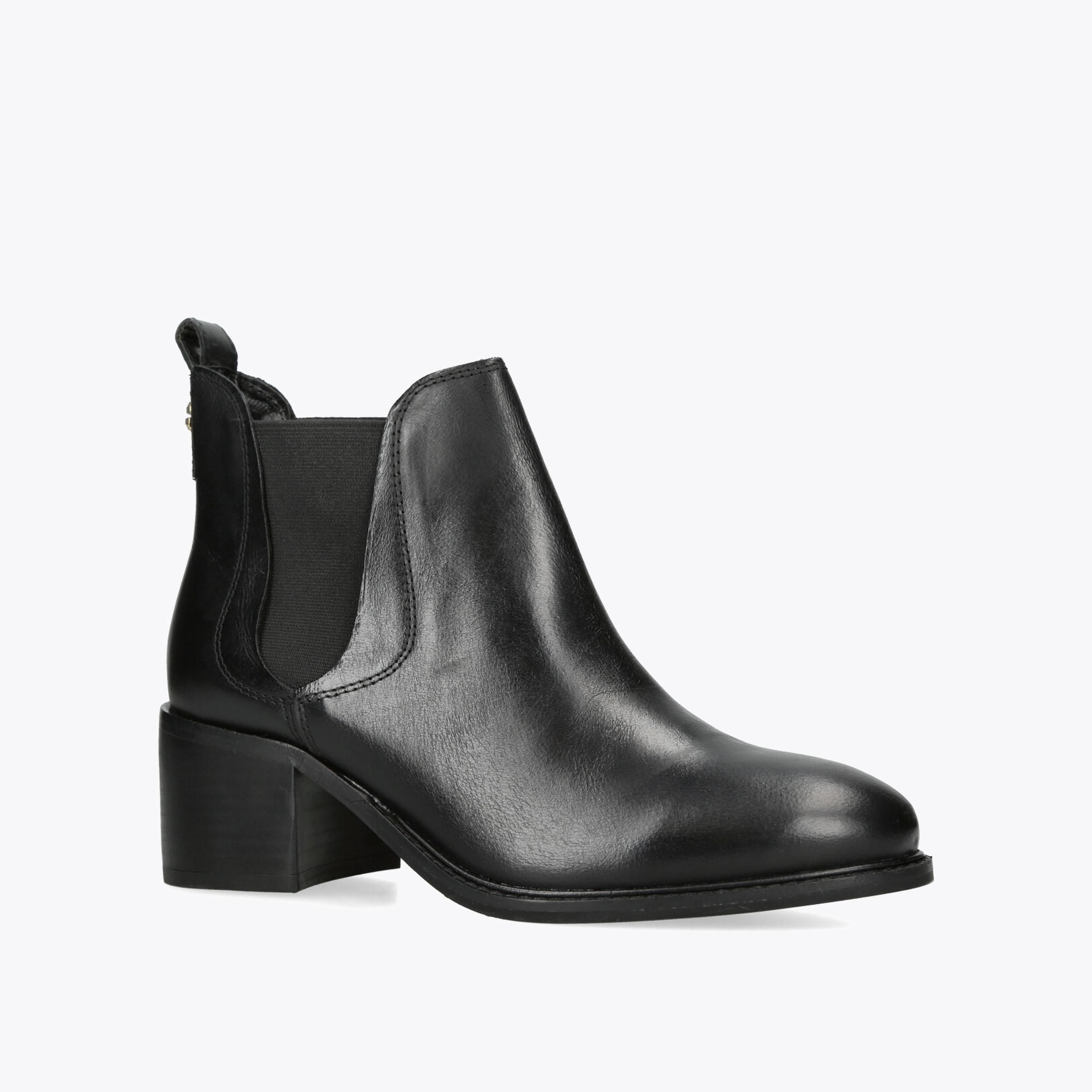 RONALD 2 Black Leather Ankle Boot by CARVELA COMFORT