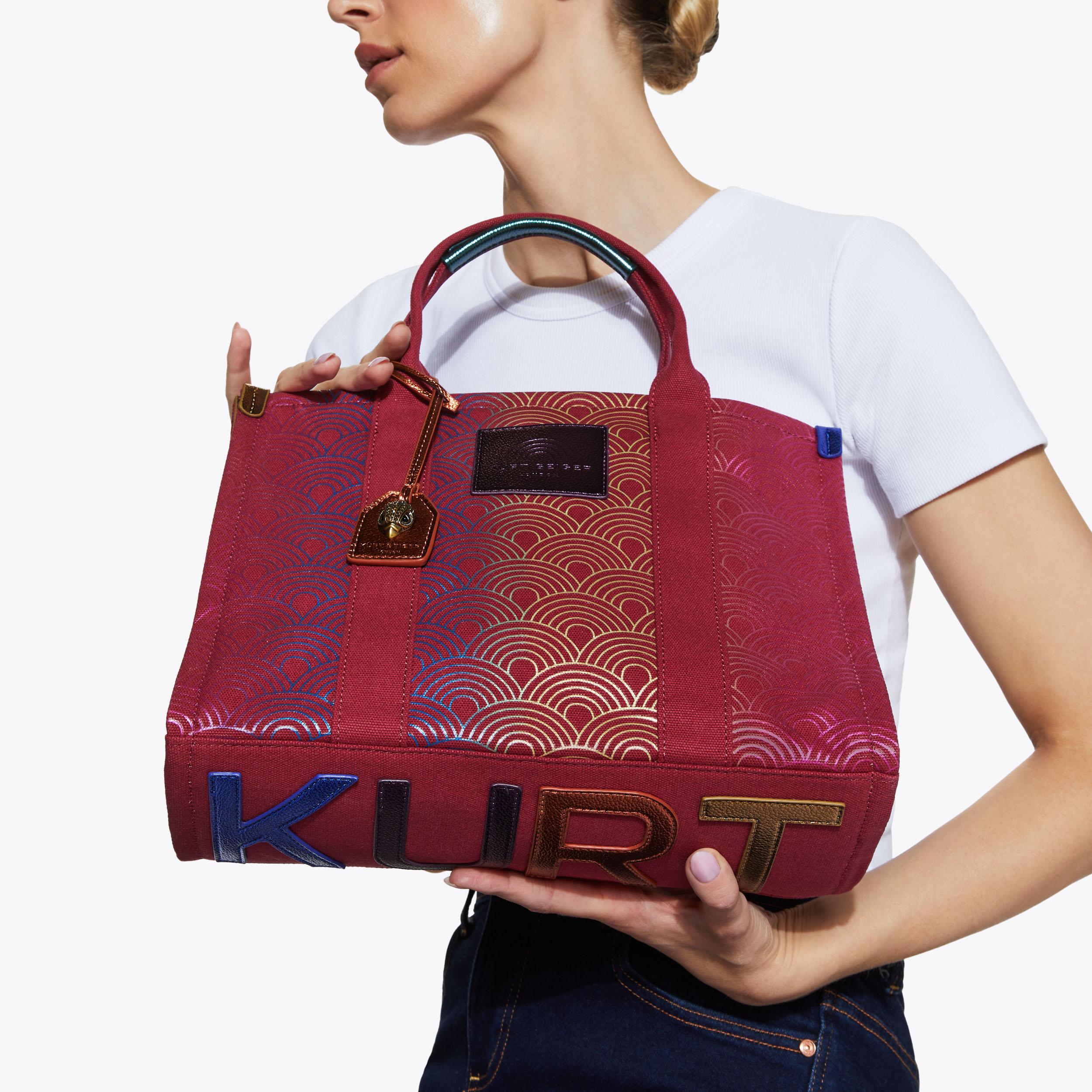 SOUTHBANK TOTE Red Canvas Tote Bag by KURT GEIGER LONDON