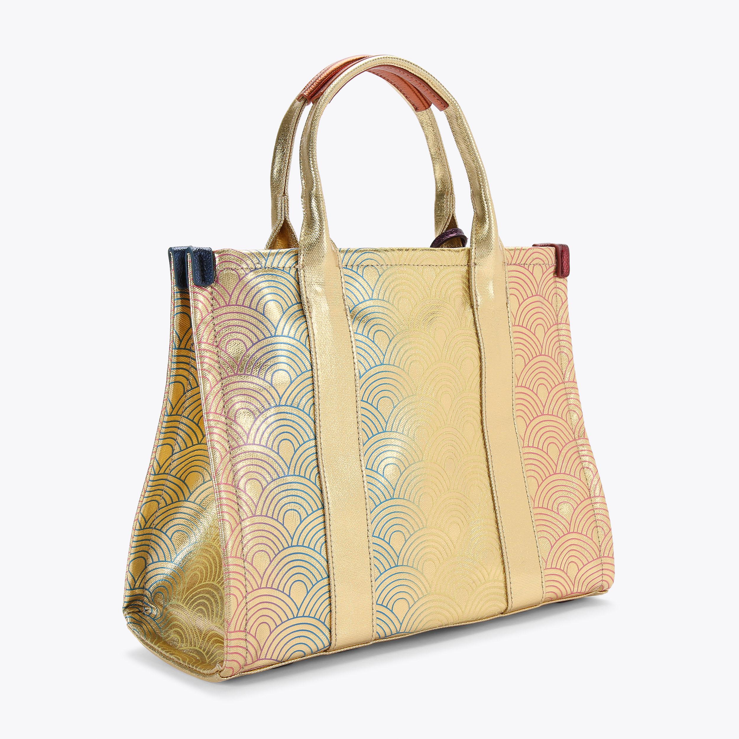 SOUTHBANK TOTE Gold Tote Bag by KURT GEIGER LONDON