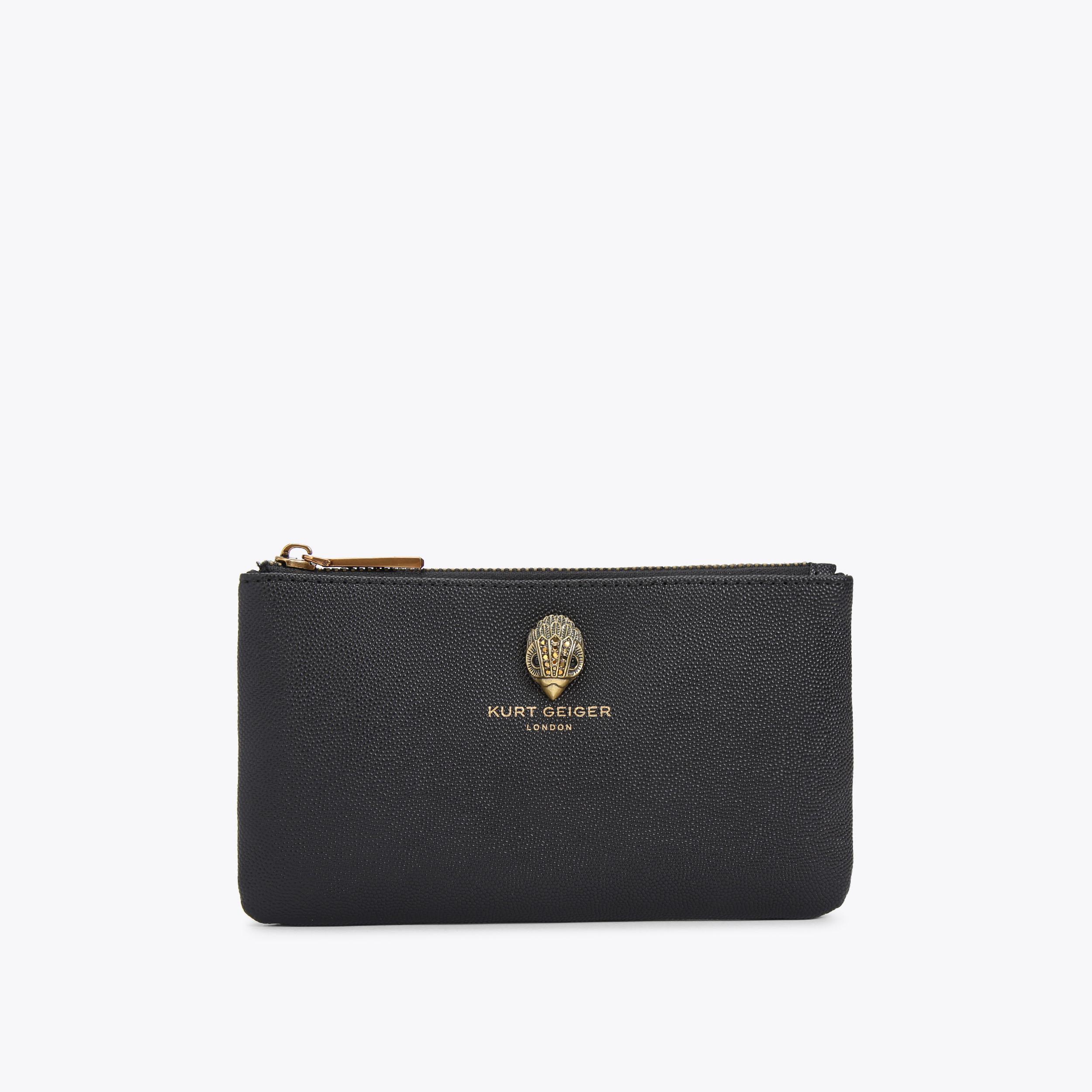 EAGLE POUCH GIFT SET Pebble Leather Pouch Gift Set by KURT GEIGER LONDON