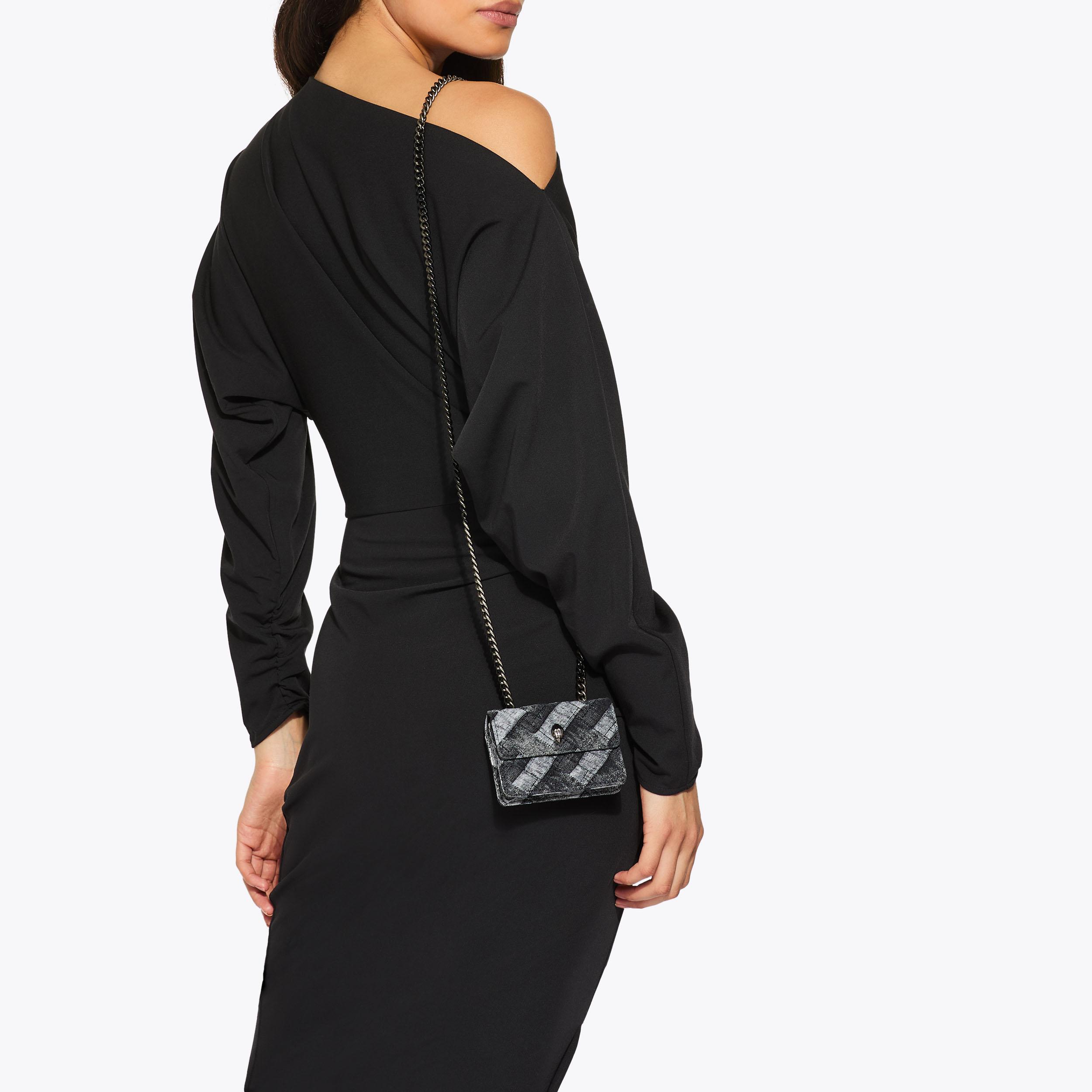 MICRO KENSINGTON Micro Denim Cross Body Bag by KURT GEIGER LONDON