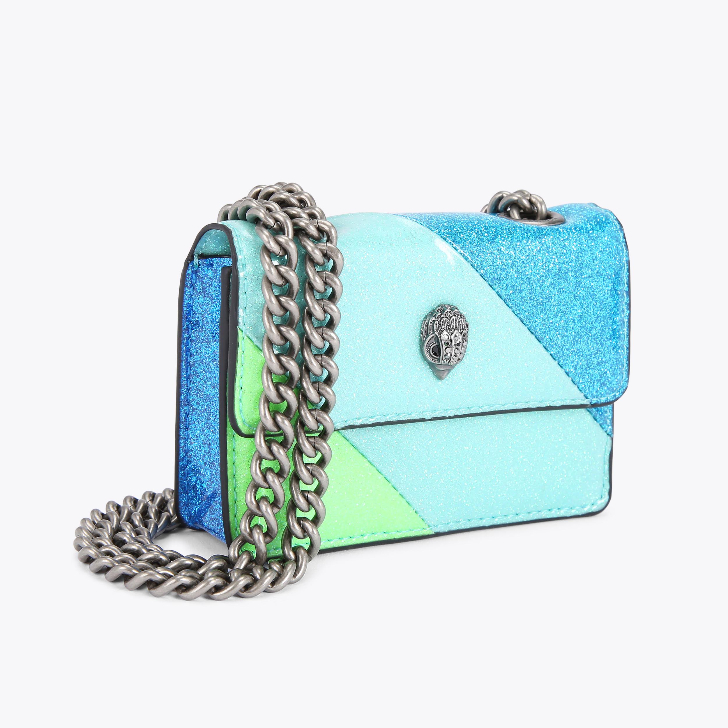 MICRO KENSINGTON Green Micro Cross Body Bag by KURT GEIGER LONDON