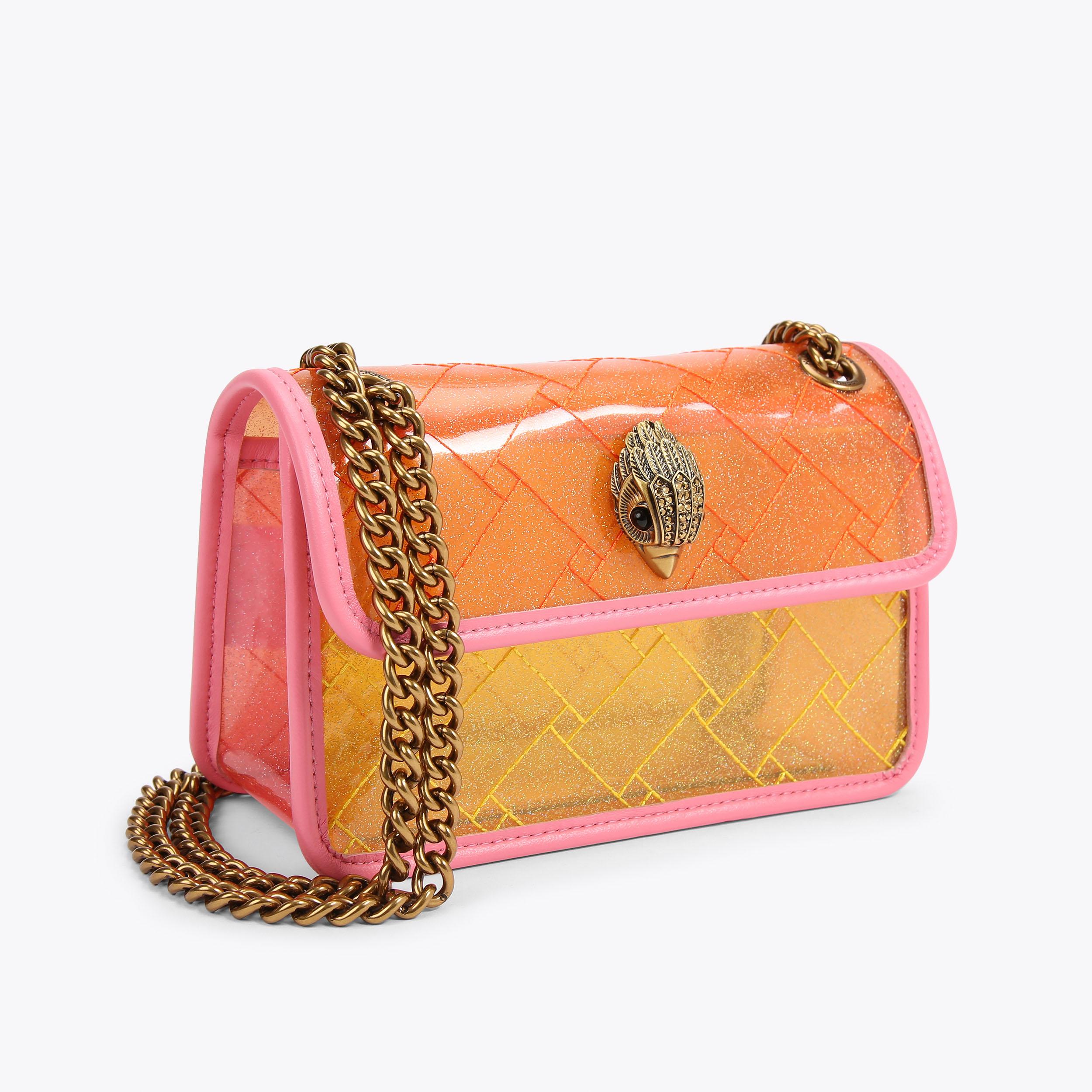 VINYL MINI KENSINGTON Yellow Cross Body Bag by KURT GEIGER LONDON