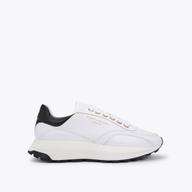 GASPAR White Leather Lace Up Sneaker By KURT GEIGER LONDON