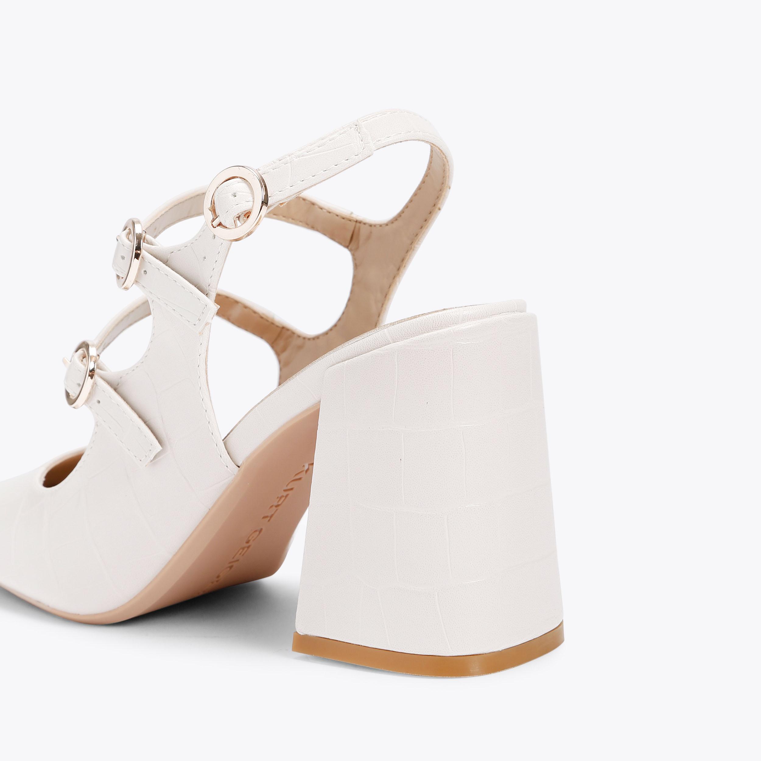 AMELIA Bone Patent Buckled Shoe by KG KURT GEIGER