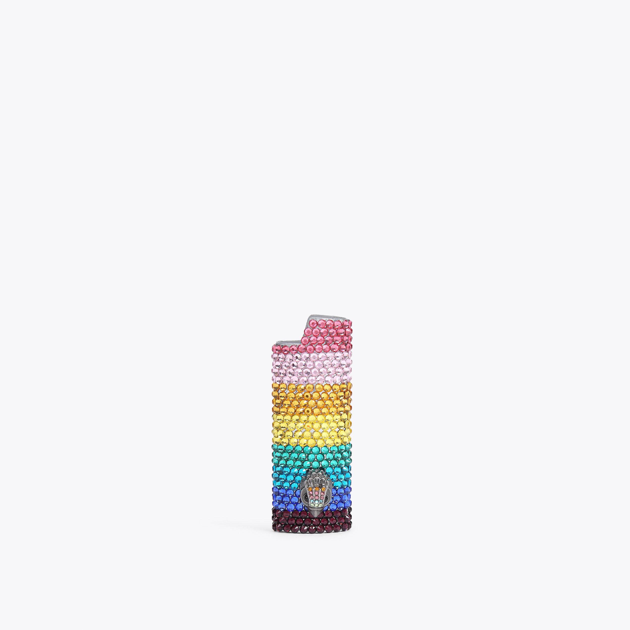 CRYSTAL LIGHTER CASE Rainbow Crystal Lighter Case by KURT GEIGER LONDON