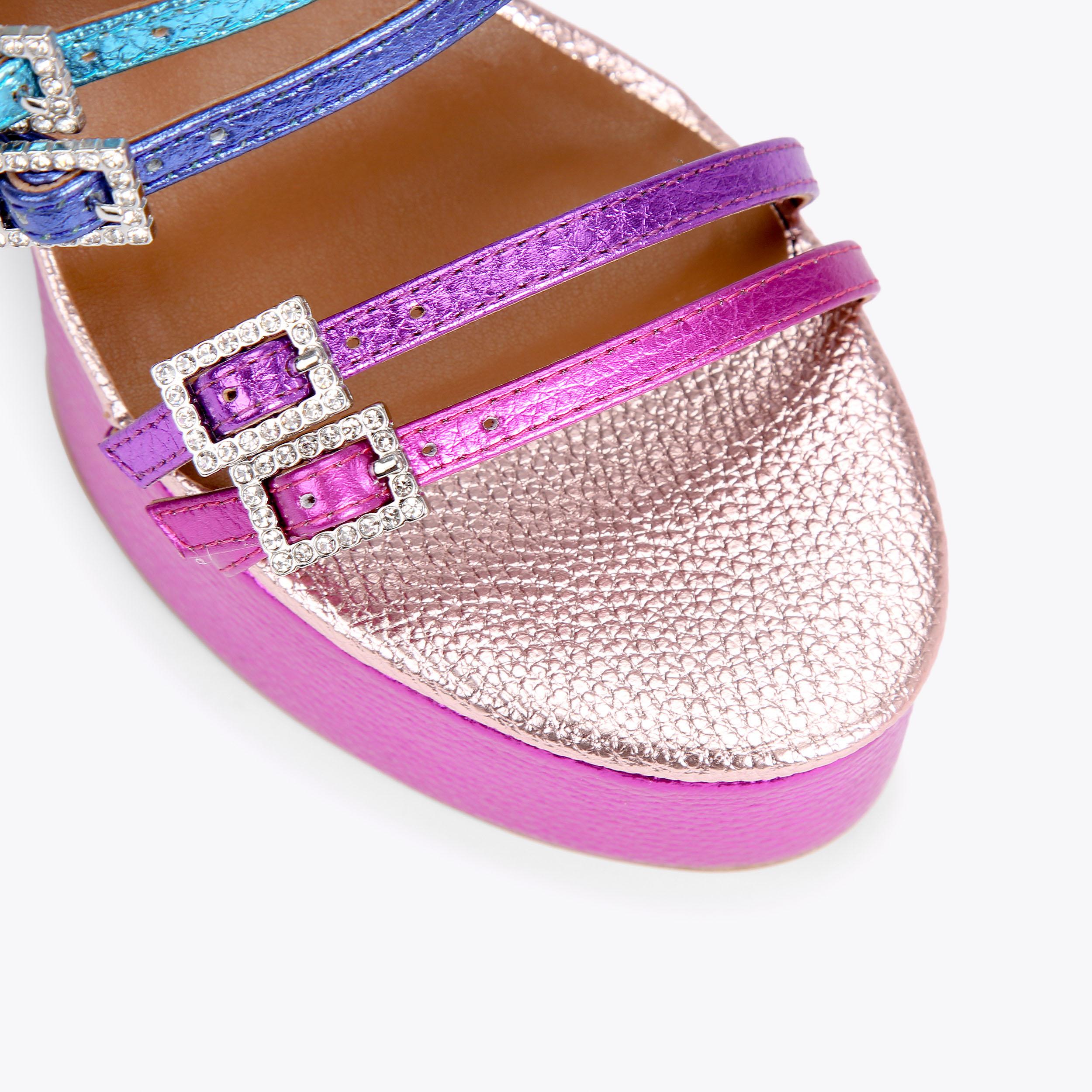 PIERRA HIGH PLATFORM Metallic Heels by KURT GEIGER LONDON