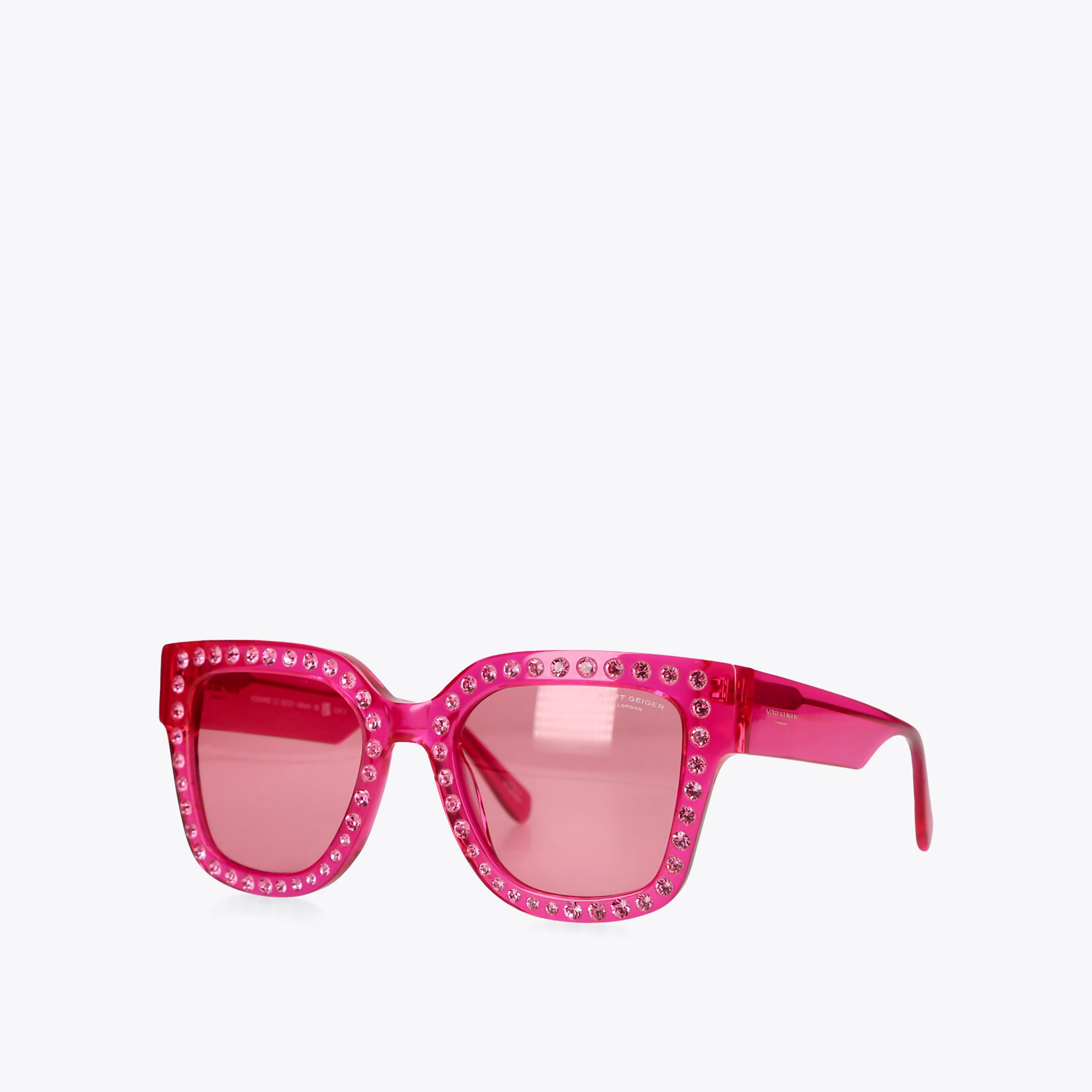 JEWEL SUNGLASSES Fuchsia Sunglasses by KURT GEIGER LONDON