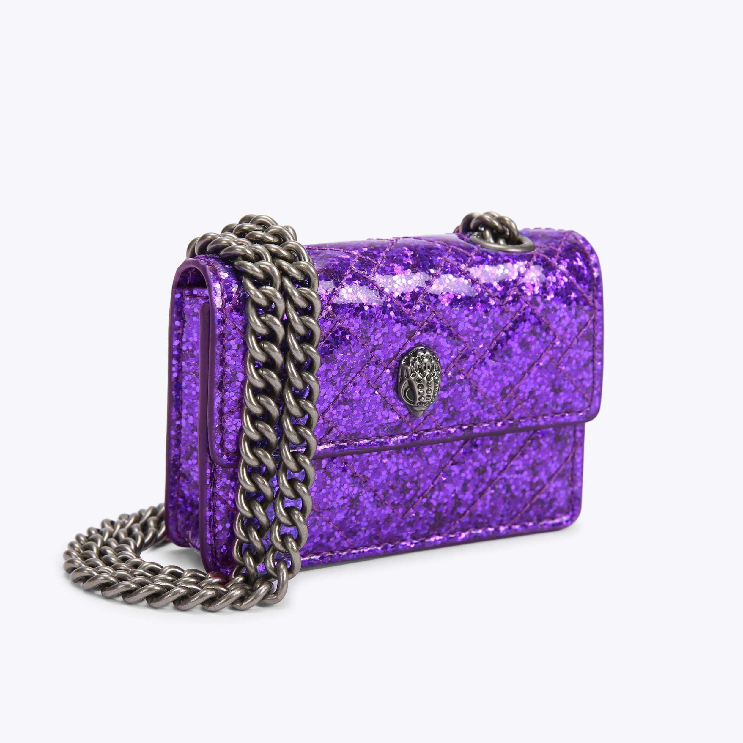 TFL MICRO KENSINGTON Purple Micro Quilted Cross Body Bag by KURT GEIGER ...