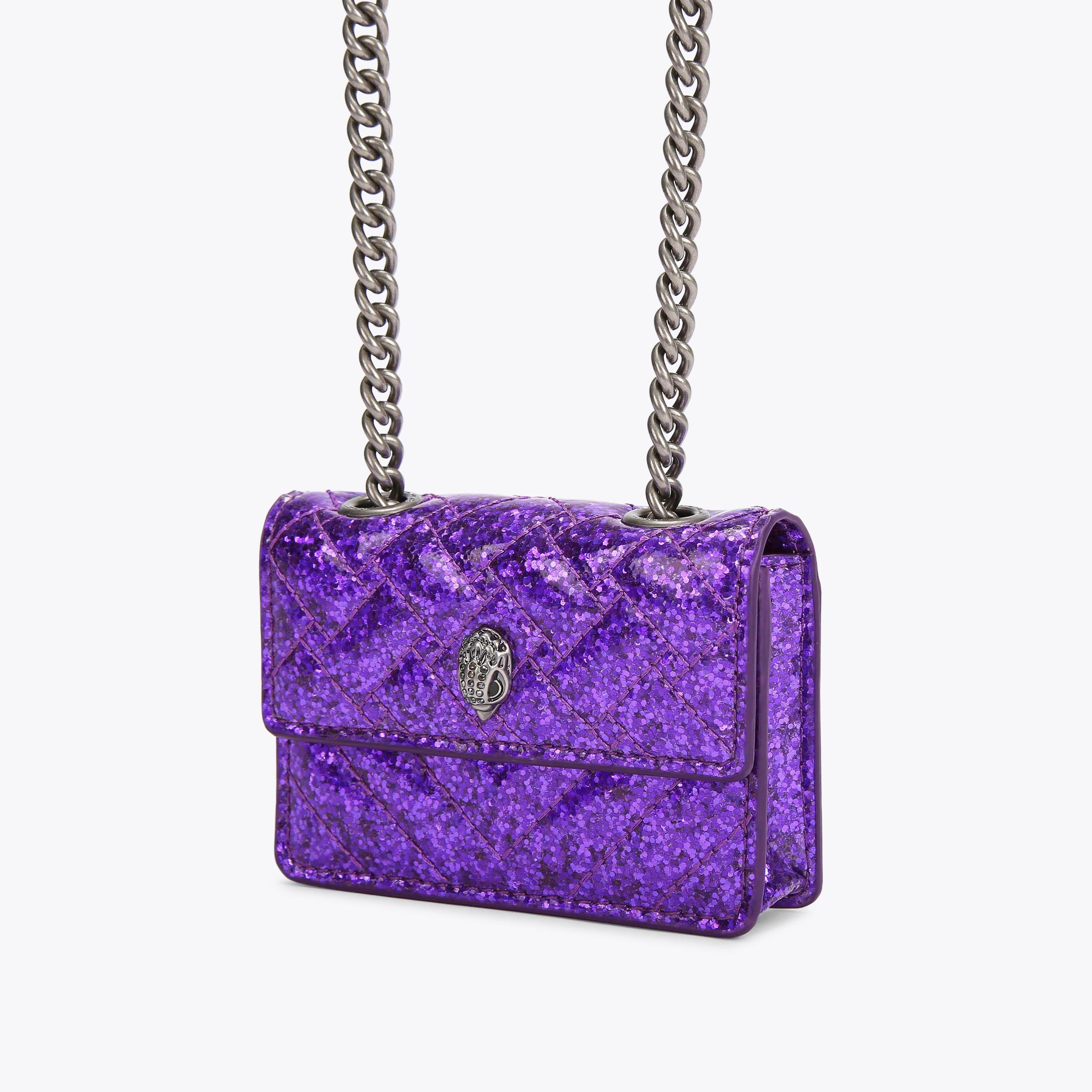 TFL MICRO KENSINGTON Purple Micro Quilted Cross Body Bag by KURT GEIGER ...