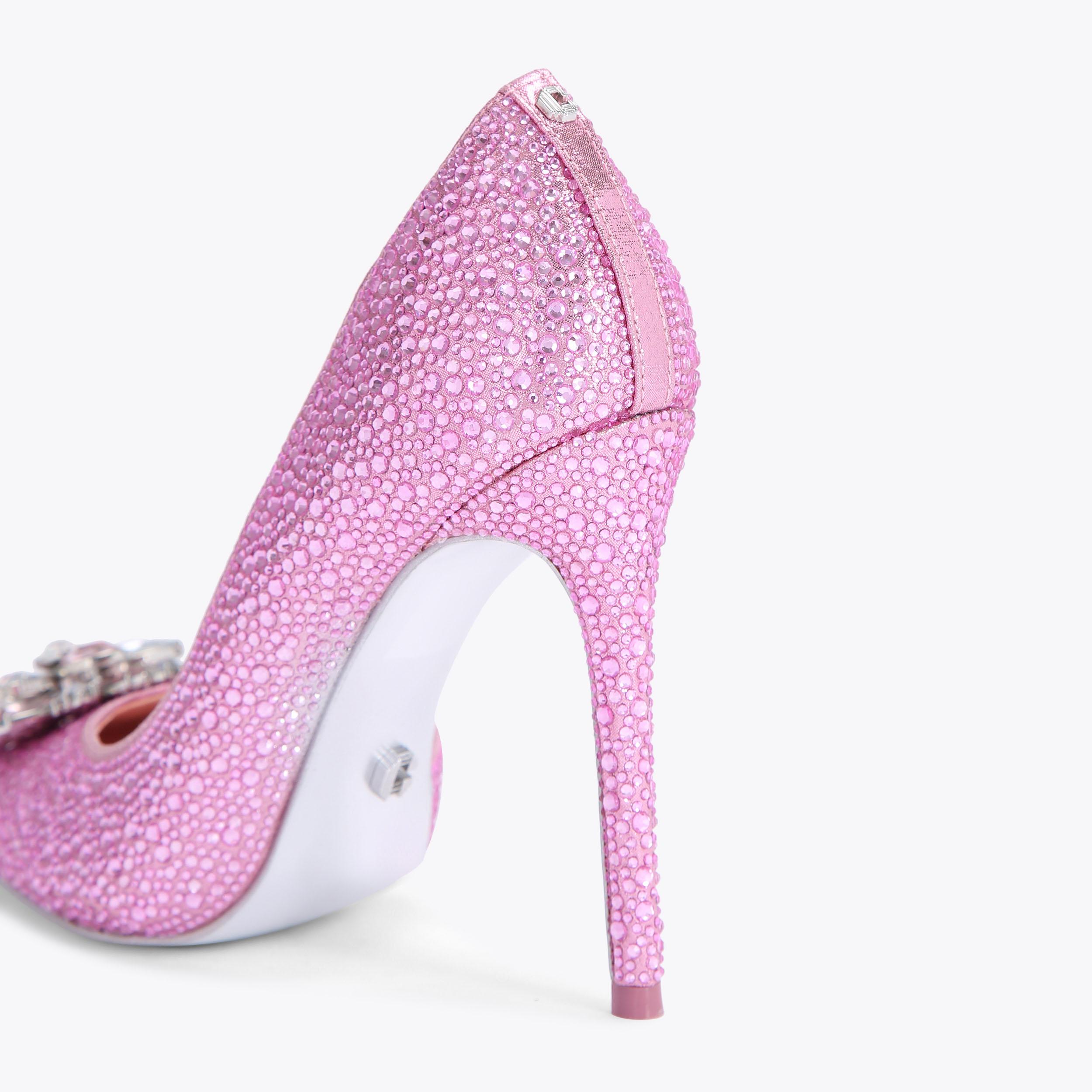 CRYSTAL 110 Pink Crystal Heels by CARVELA