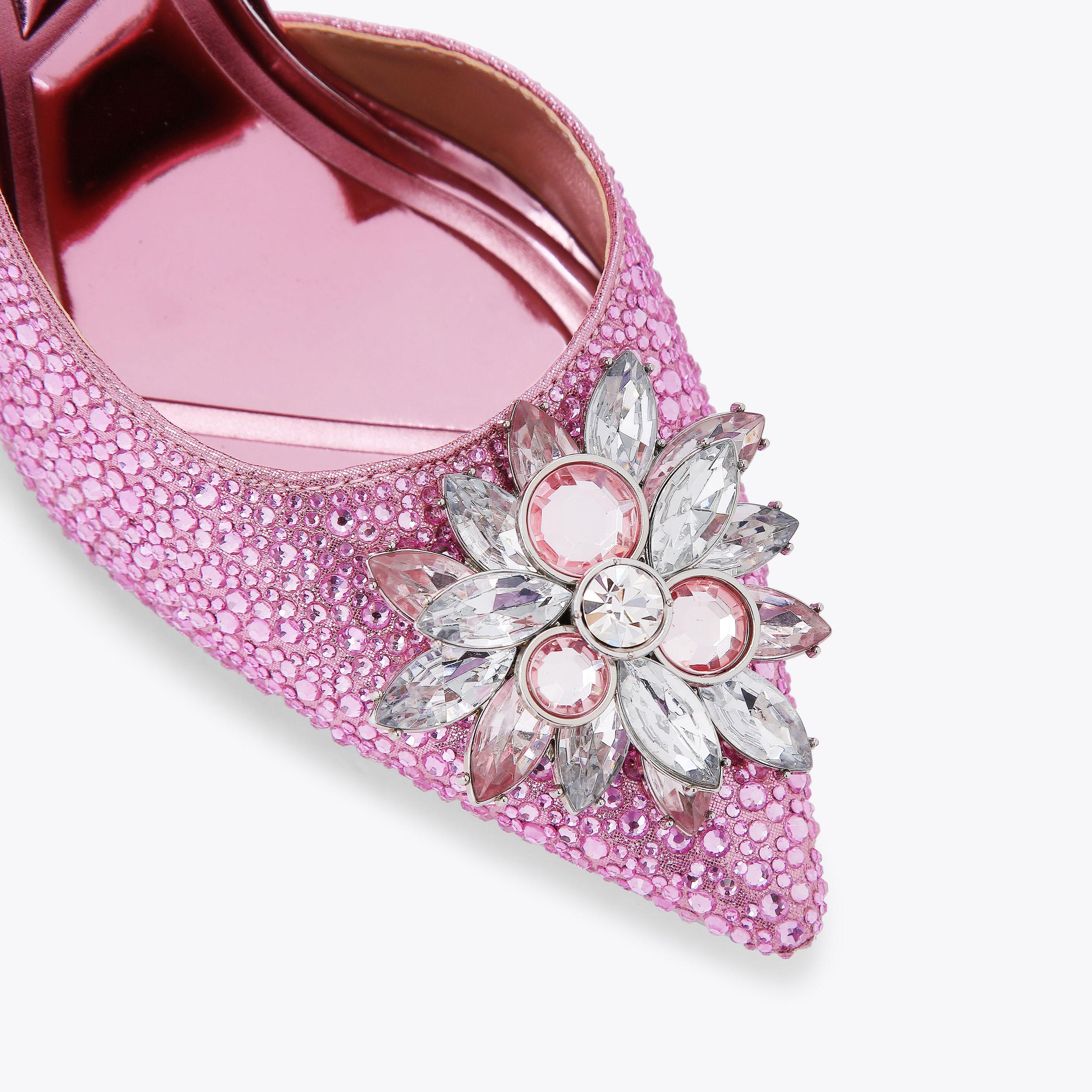 CRYSTAL 110 Pink Crystal Heels by CARVELA