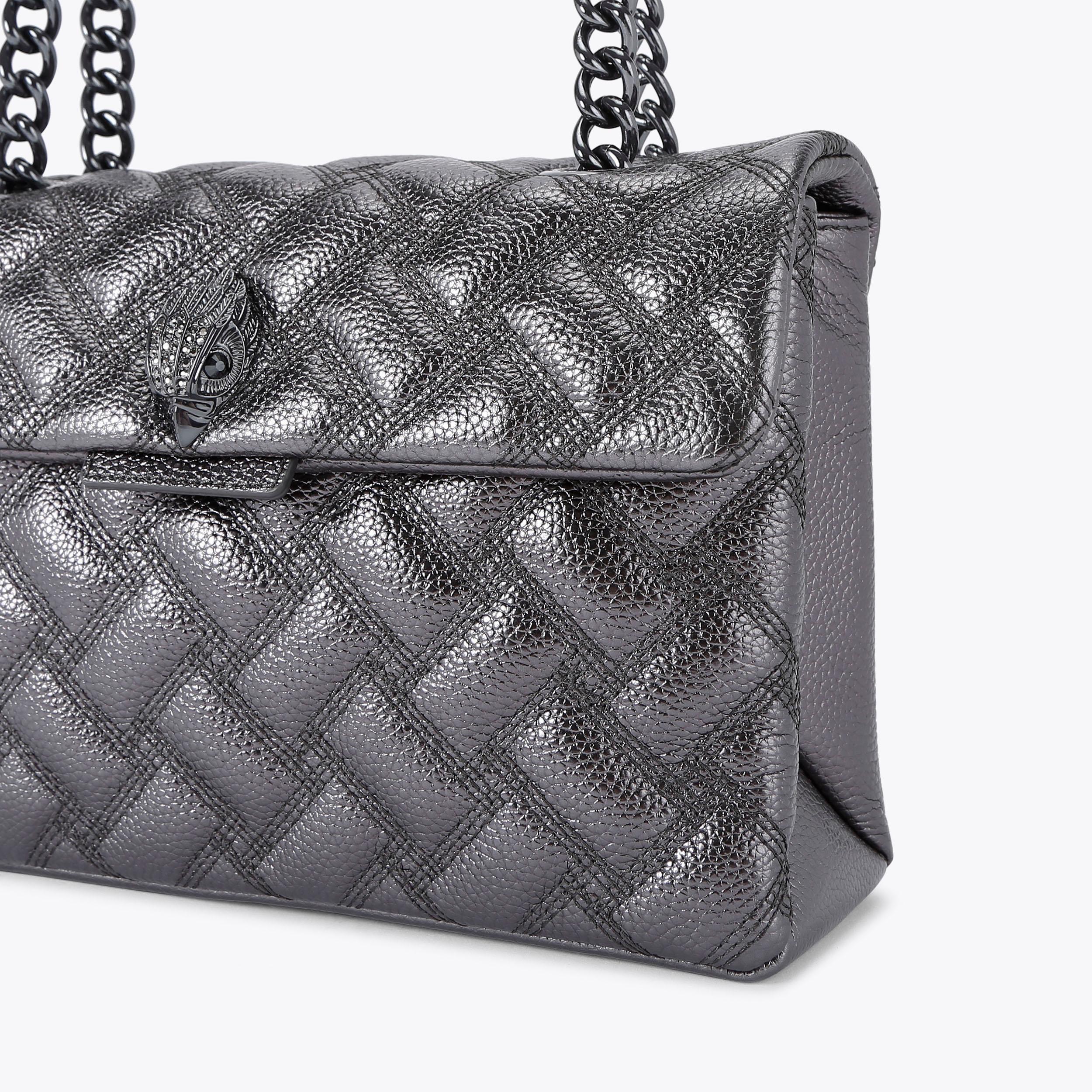 KENSINGTON BAG DRENCH Gunmetal Shoulder Bag by KURT GEIGER LONDON